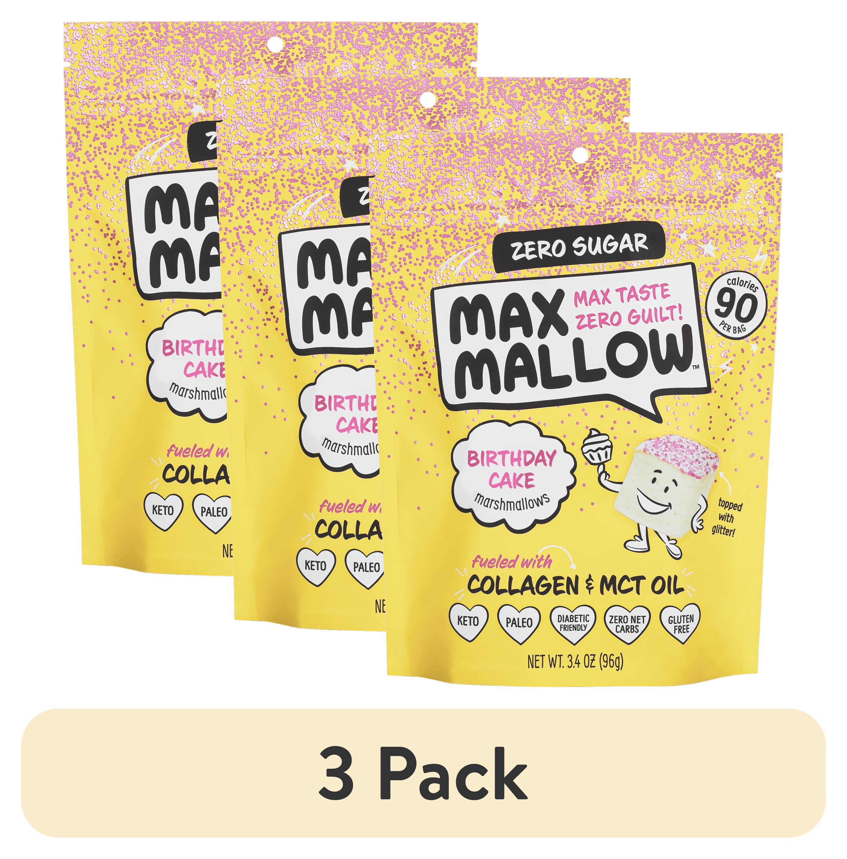 (3 pack) Know Brainer Max Mallow Birthday w Fun Glitter -Guilt-Free ...