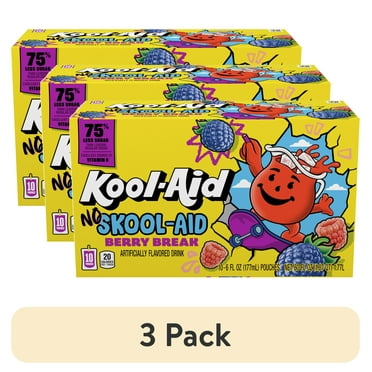 Kool-Aid Jammers Variety Pack, 40 Pouches, Tropical Punch, Cherry ...