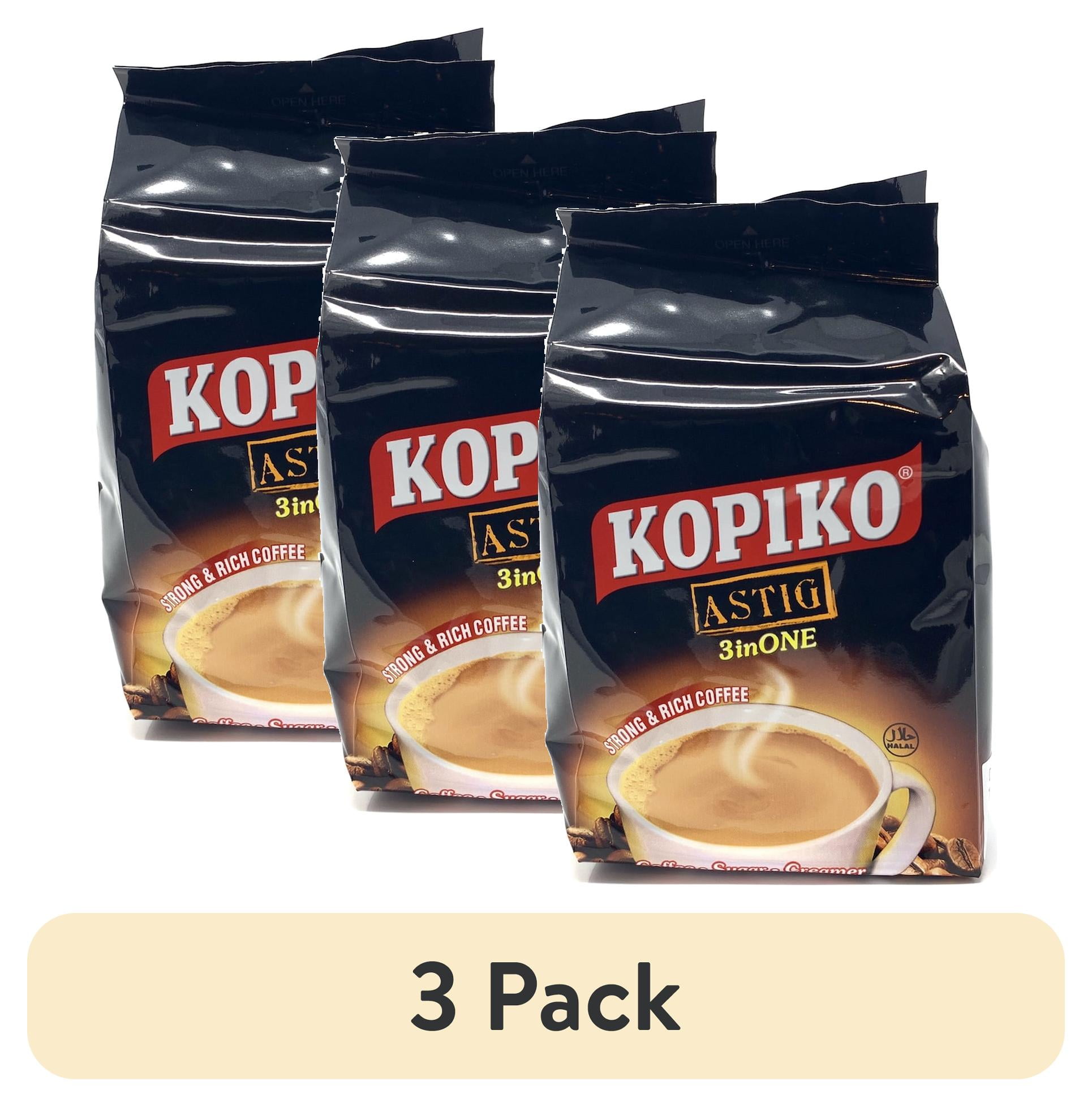 (3 pack) Kopiko Astig 3in1 Strong and Rich Coffee Mix, 10 sachet in ...