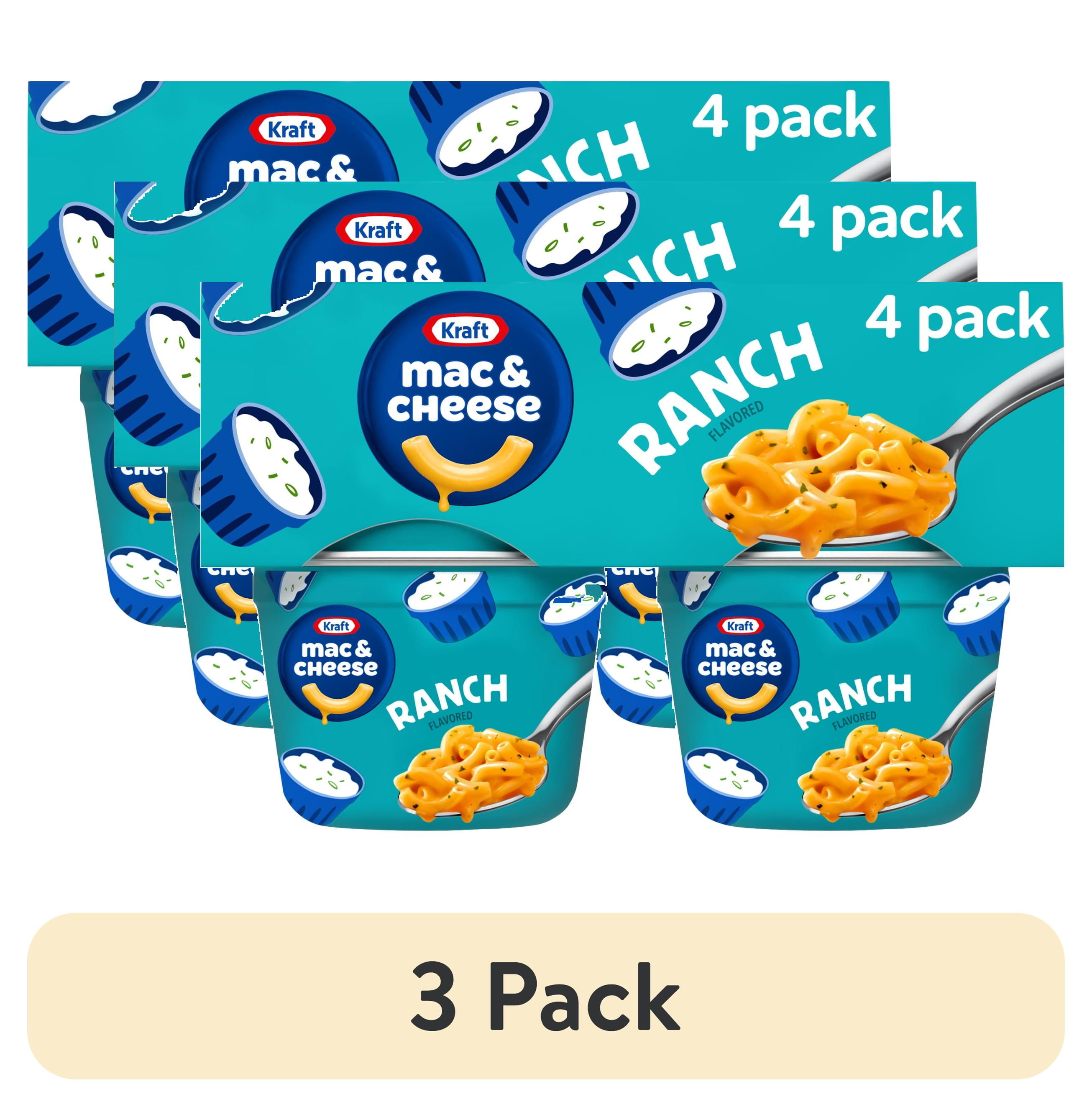 (3 pack) Kraft Mac and Cheese, 4 Cups, for Easy Dinner or Dinner Sides ...