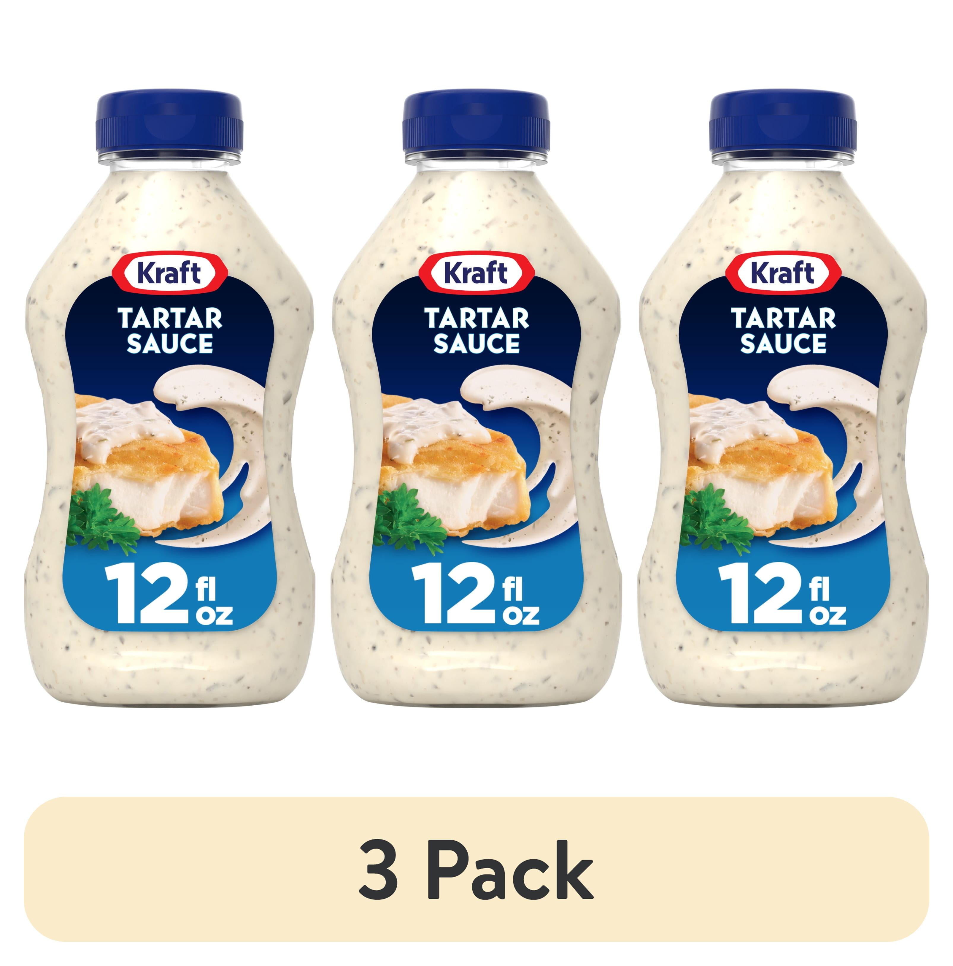 (3 pack) Kraft Tartar Sauce, 12 fl oz Bottle - Walmart.com