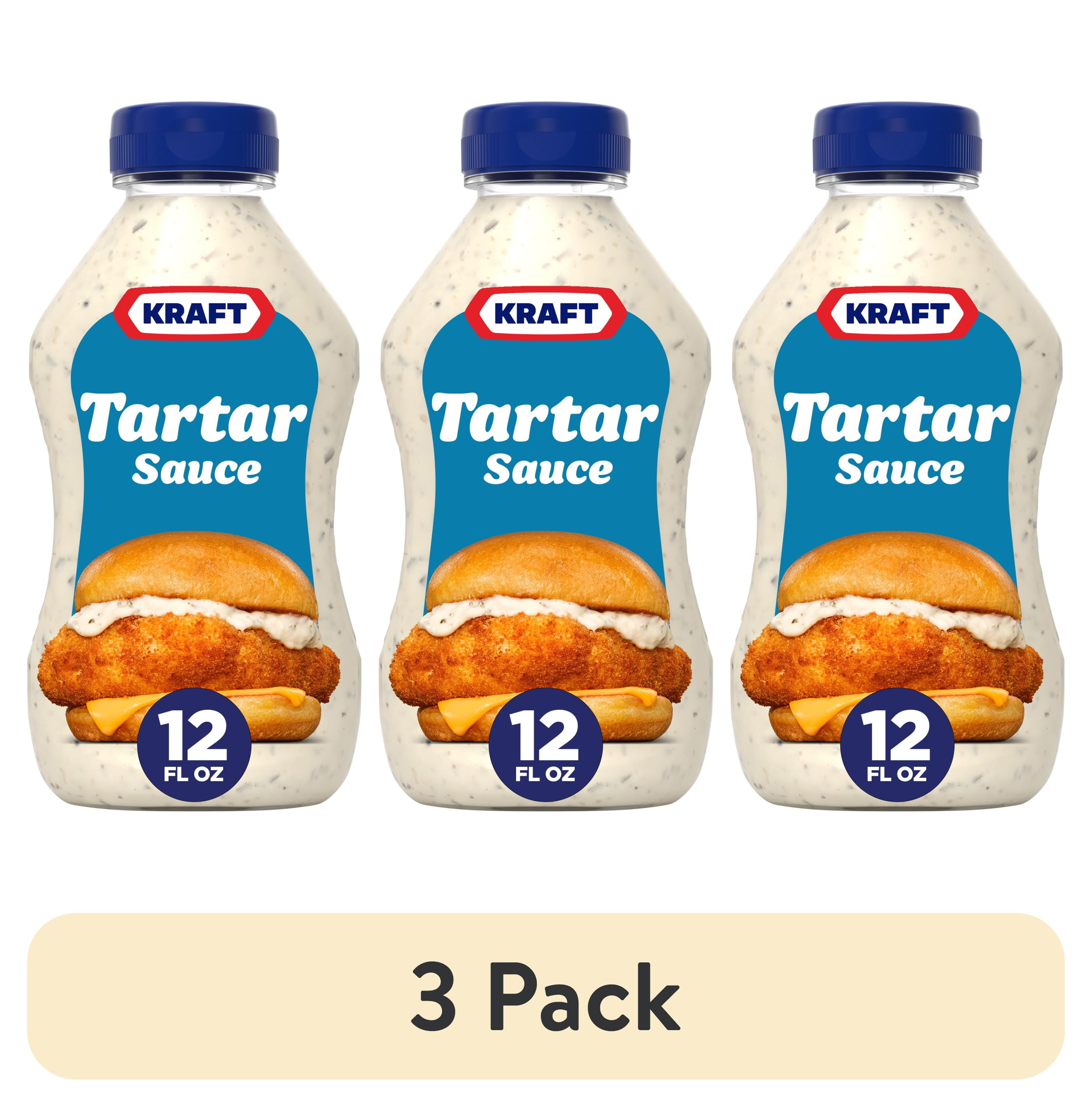 (3 pack) Kraft Tartar Sauce, 12 fl oz Bottle - Walmart.com