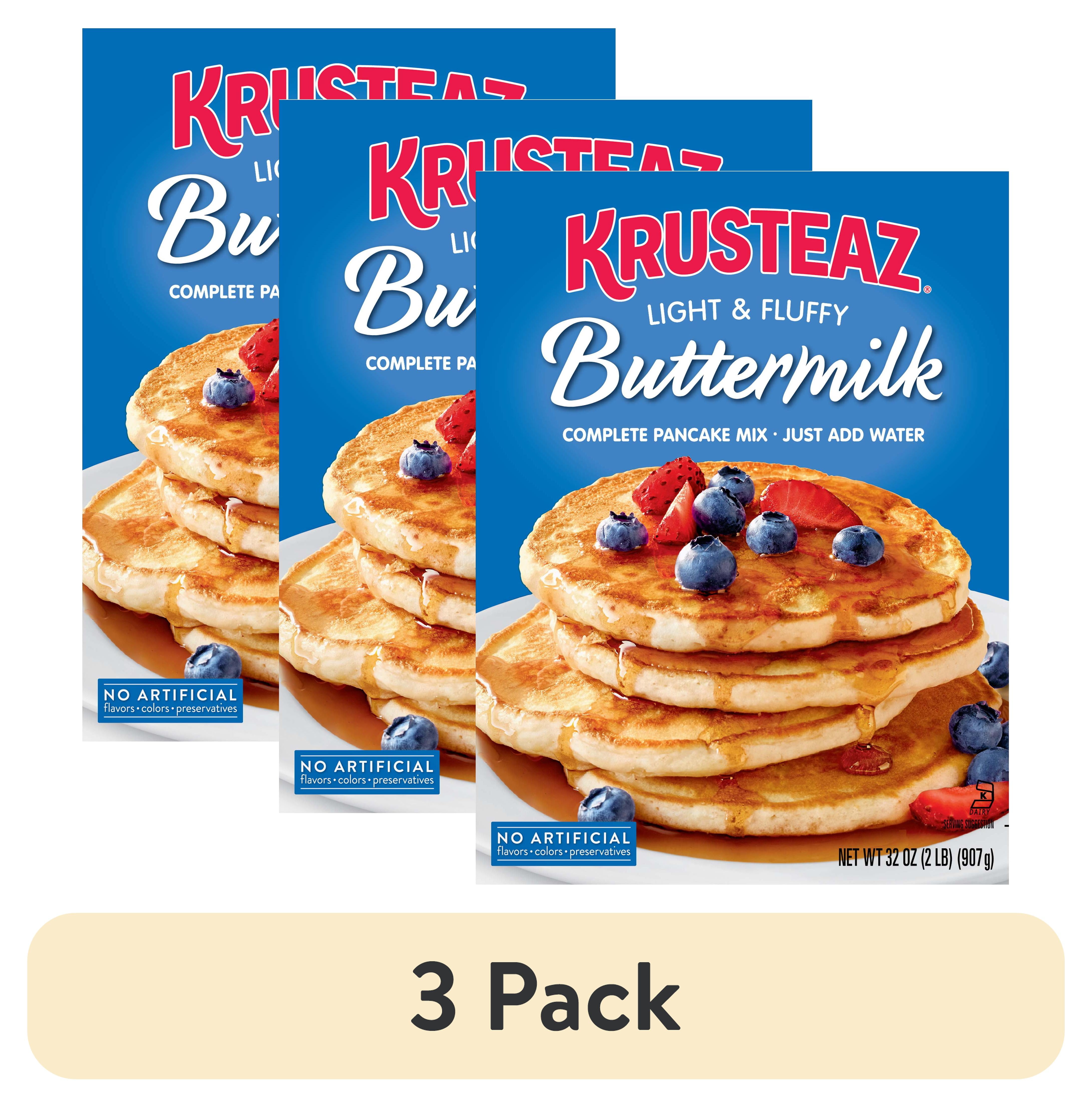 (3 pack) Krusteaz Light and Fluffy Buttermilk Complete Pancake Mix ...