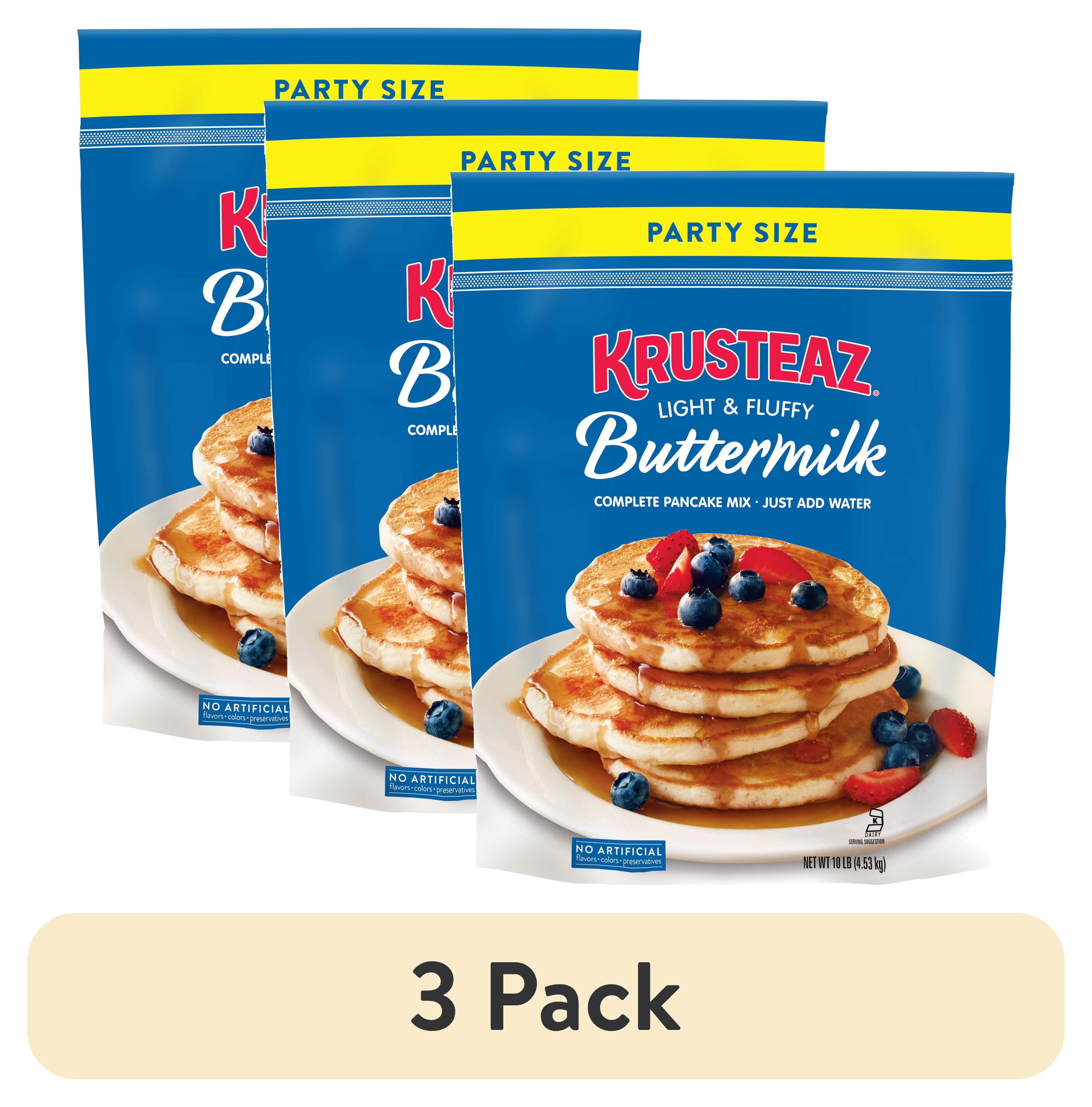 (3 pack) Krusteaz Complete Buttermilk Pancake and Waffle Mix, Light ...