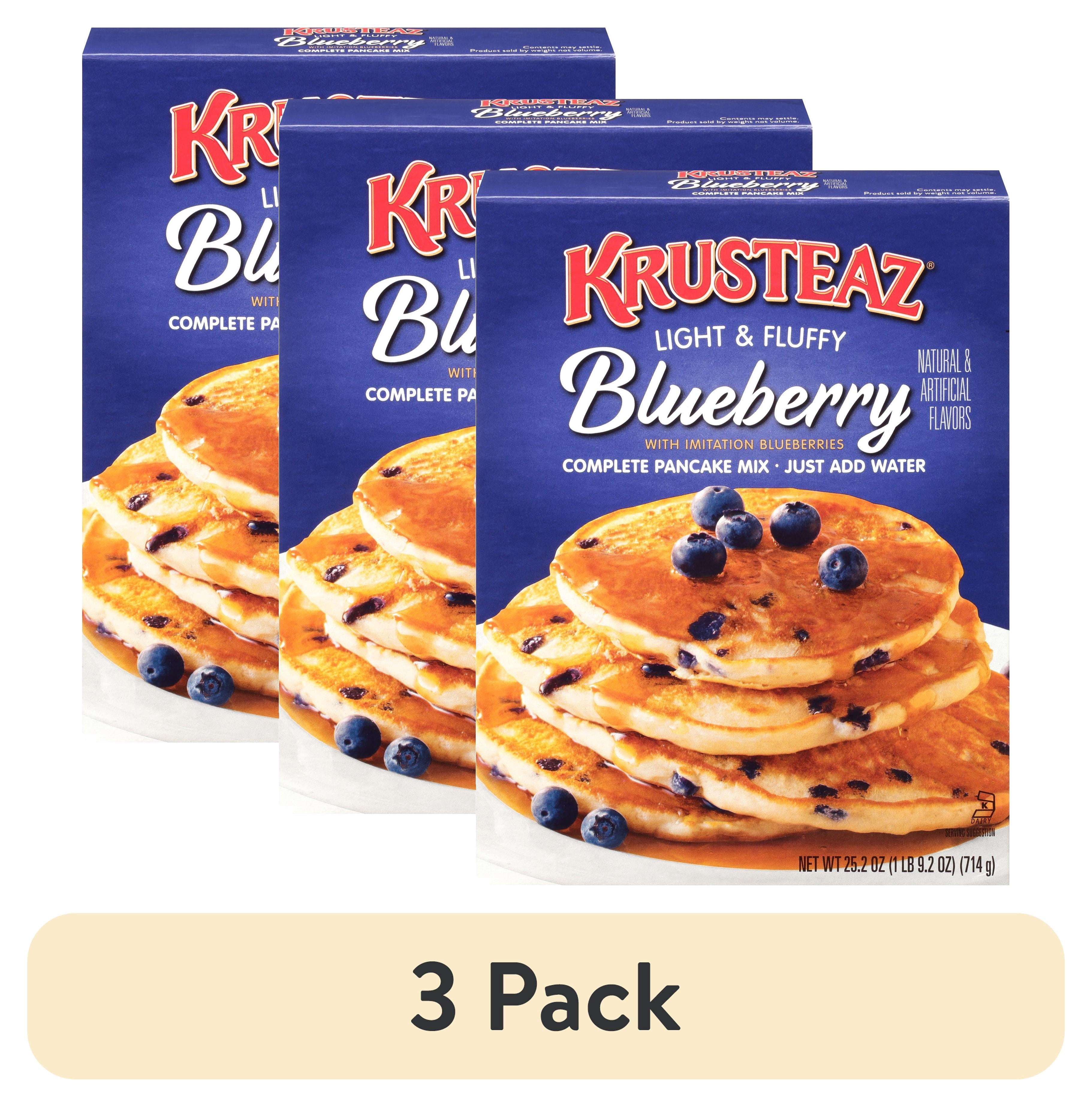 (3 pack) Krusteaz Light and Fluffy Blueberry Complete Pancake Mix ...