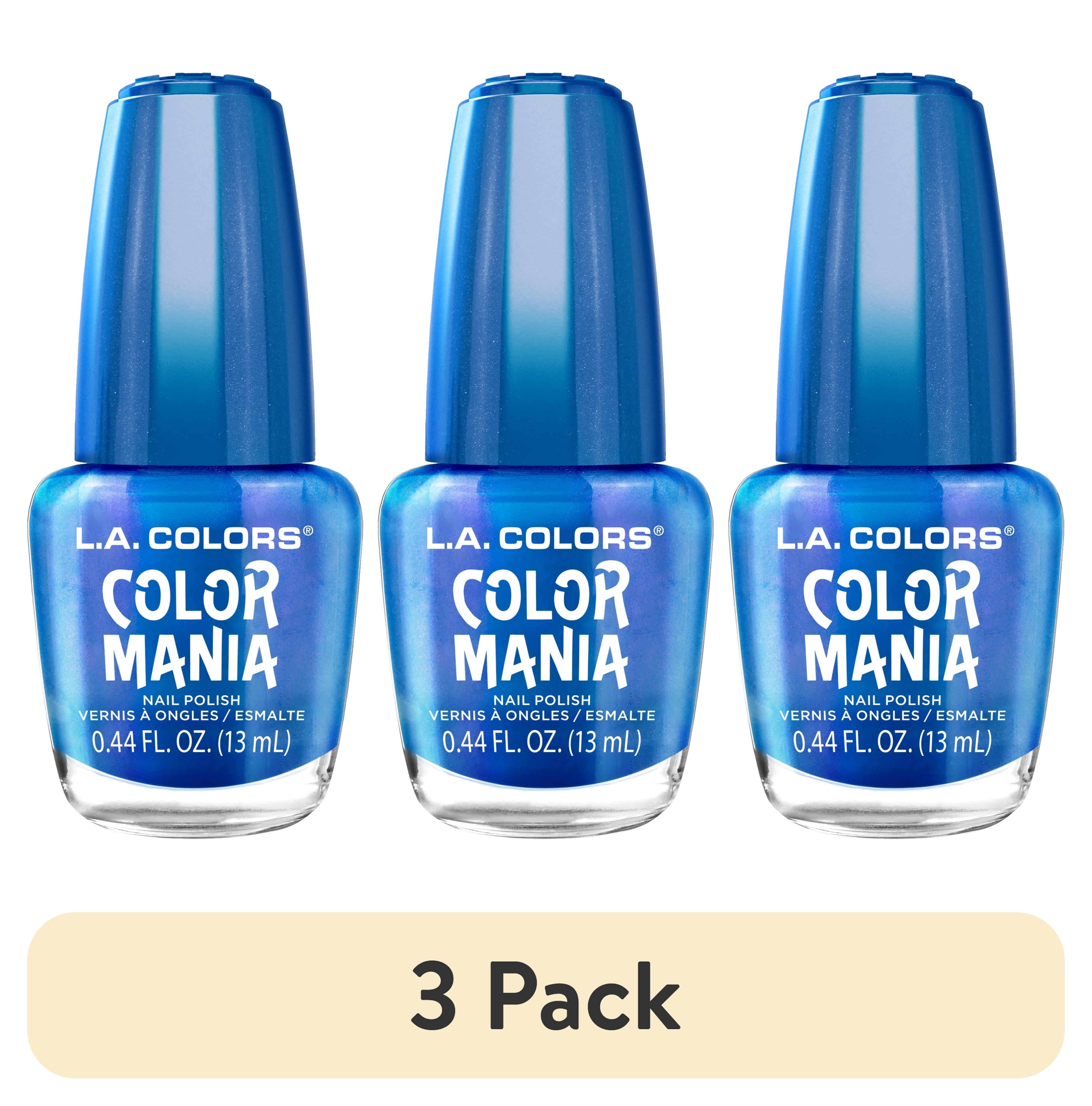 (3 pack) L.A. COLORS Color Mania Nail Polish, Chaotic, 0.44 fl oz ...