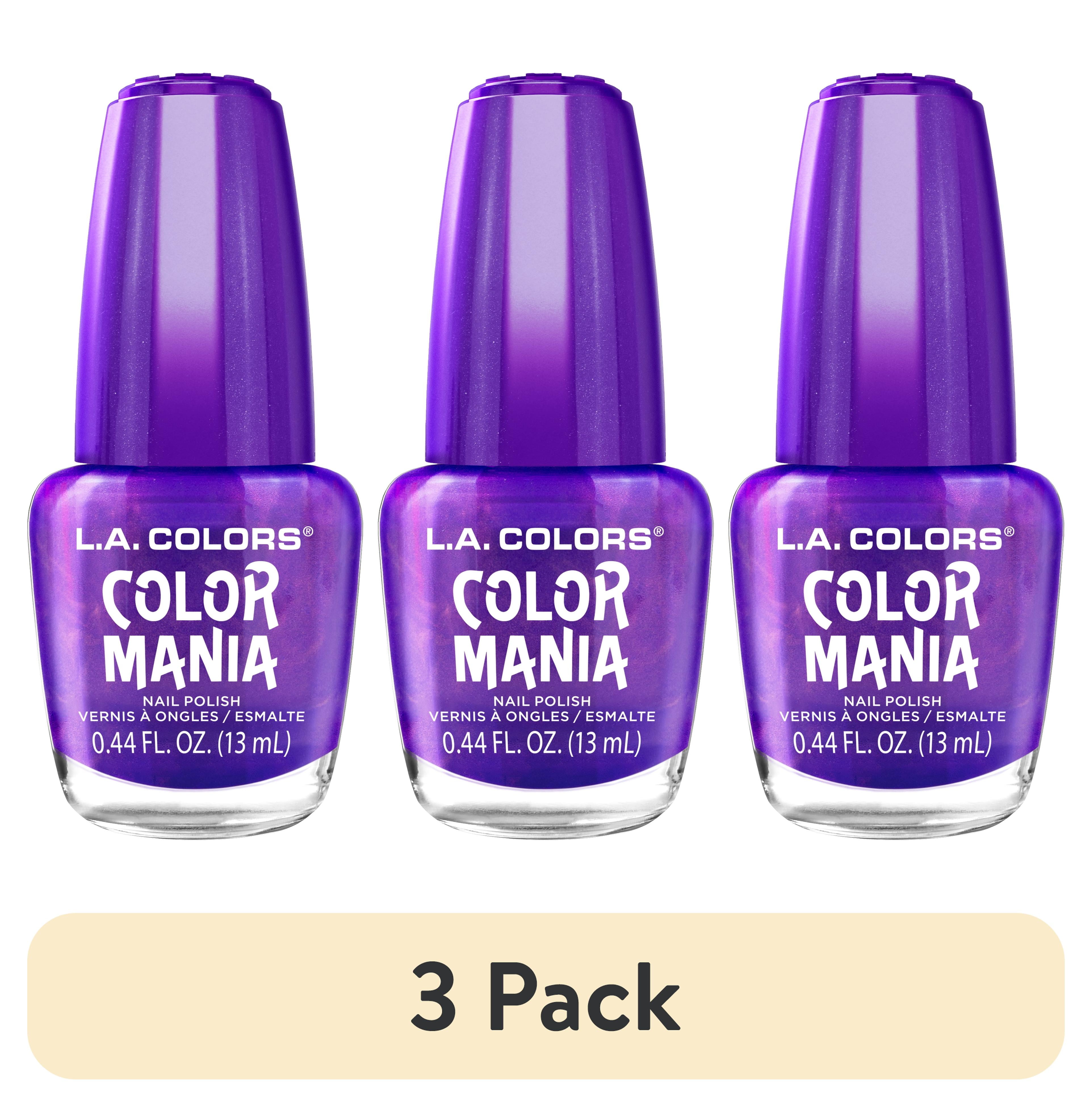 (3 pack) L.A. COLORS Color Mania Nail Polish, Culture, 0.44 fl oz ...