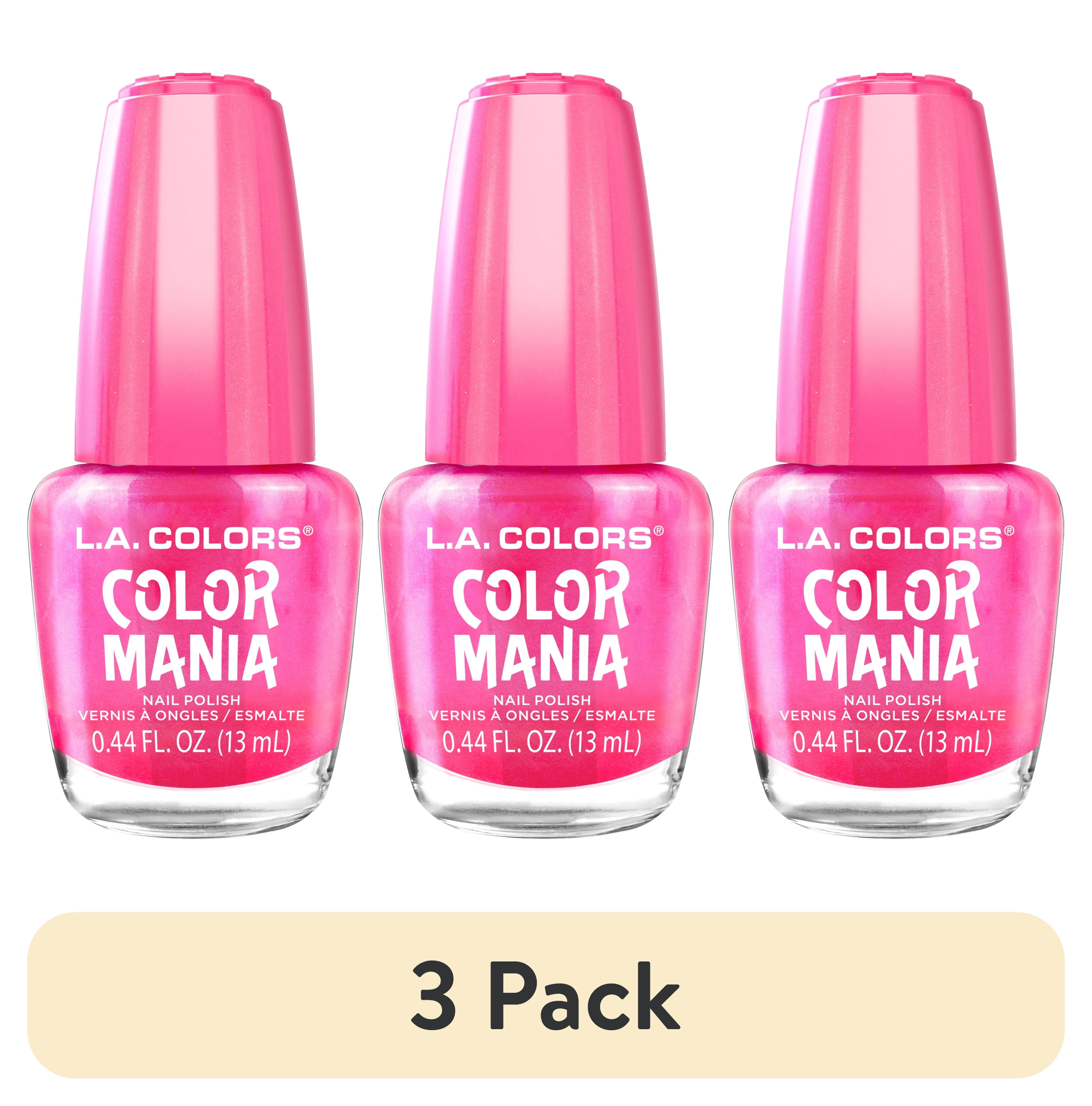 (3 pack) L.A. COLORS Color Mania Nail Polish, Hooked, 0.44 fl oz ...