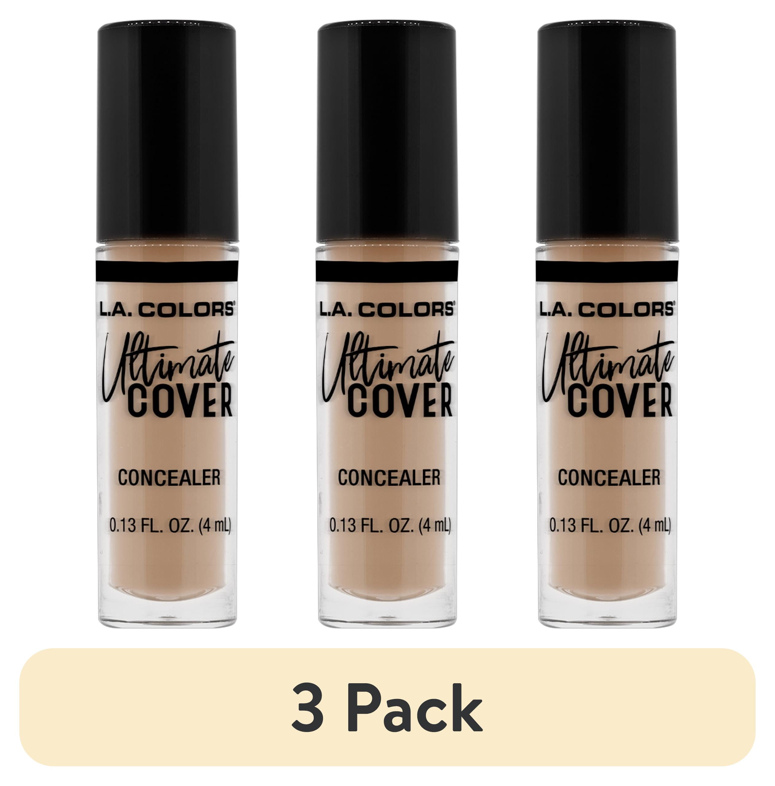 (3 pack) L.A. COLORS Concealer, Ultimate Cover, Porcelain, 0.13 fl oz ...