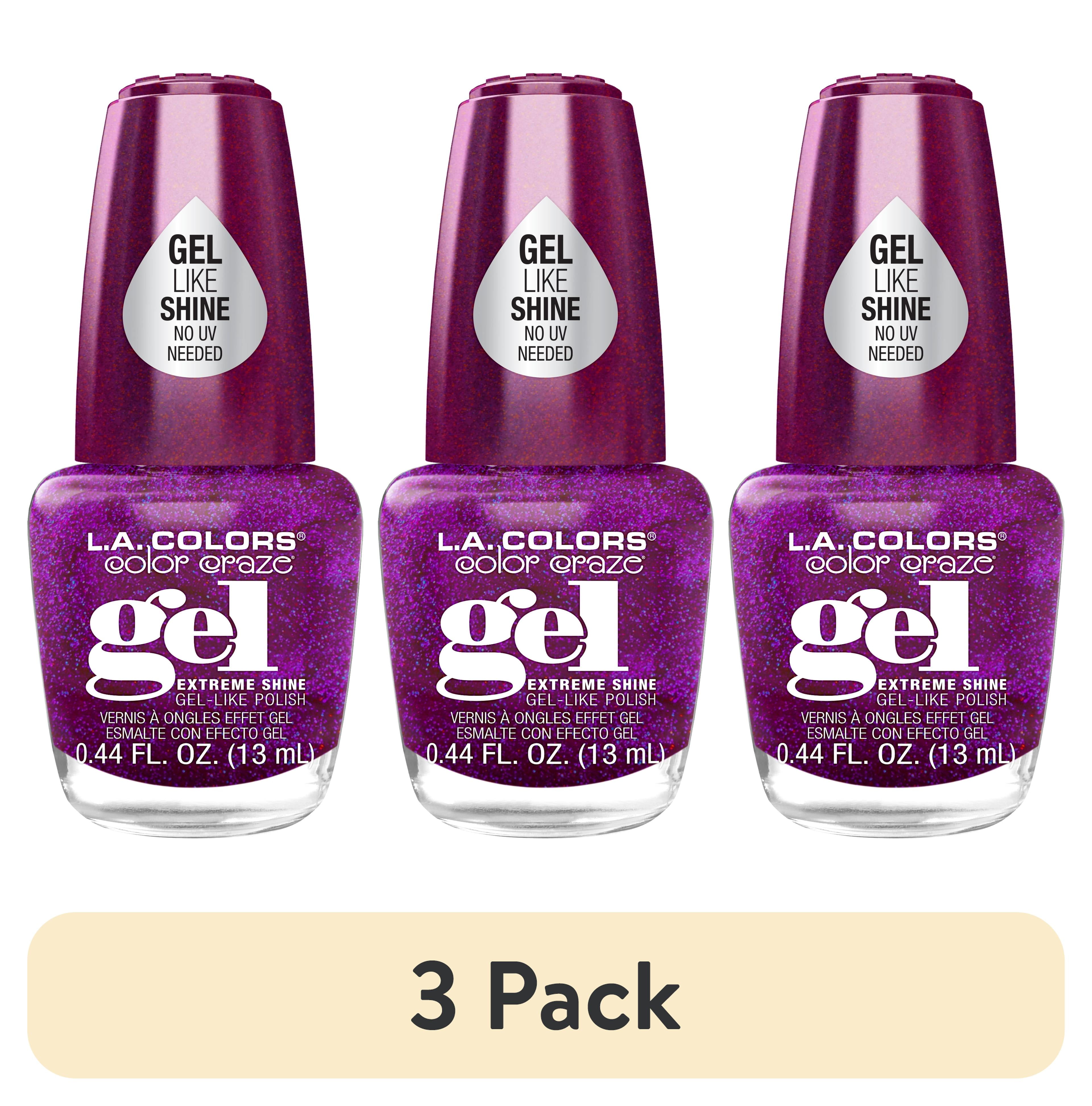 (3 pack) L.A. COLORS Gel-like Nail Polish, Hocus Pocus, 0.44 fl oz ...