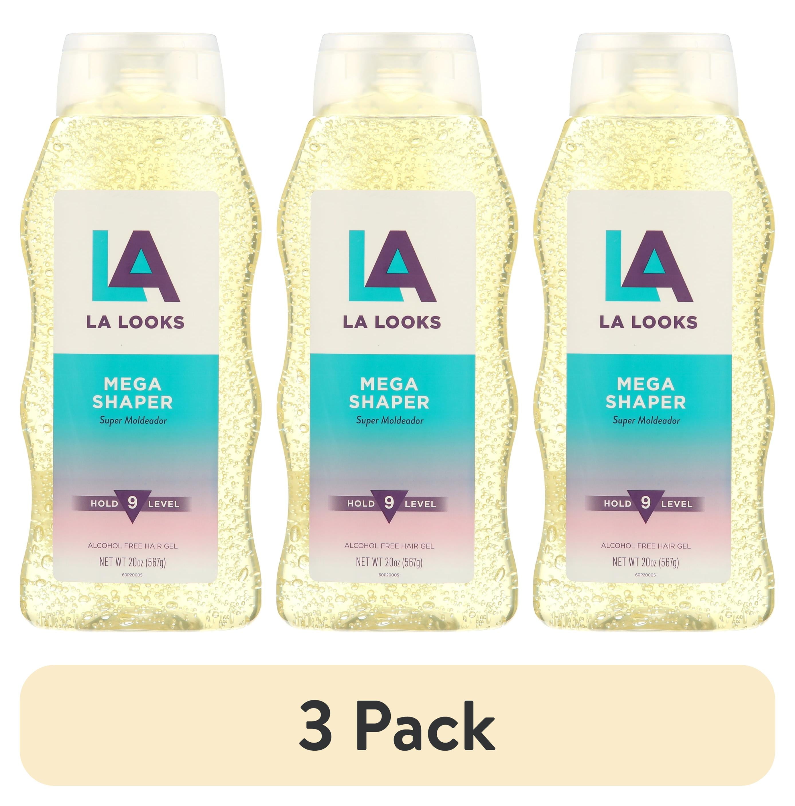 (3 pack) L.A. Looks Mega Mega Hold Hair Styling Gel, 20oz - Walmart.com