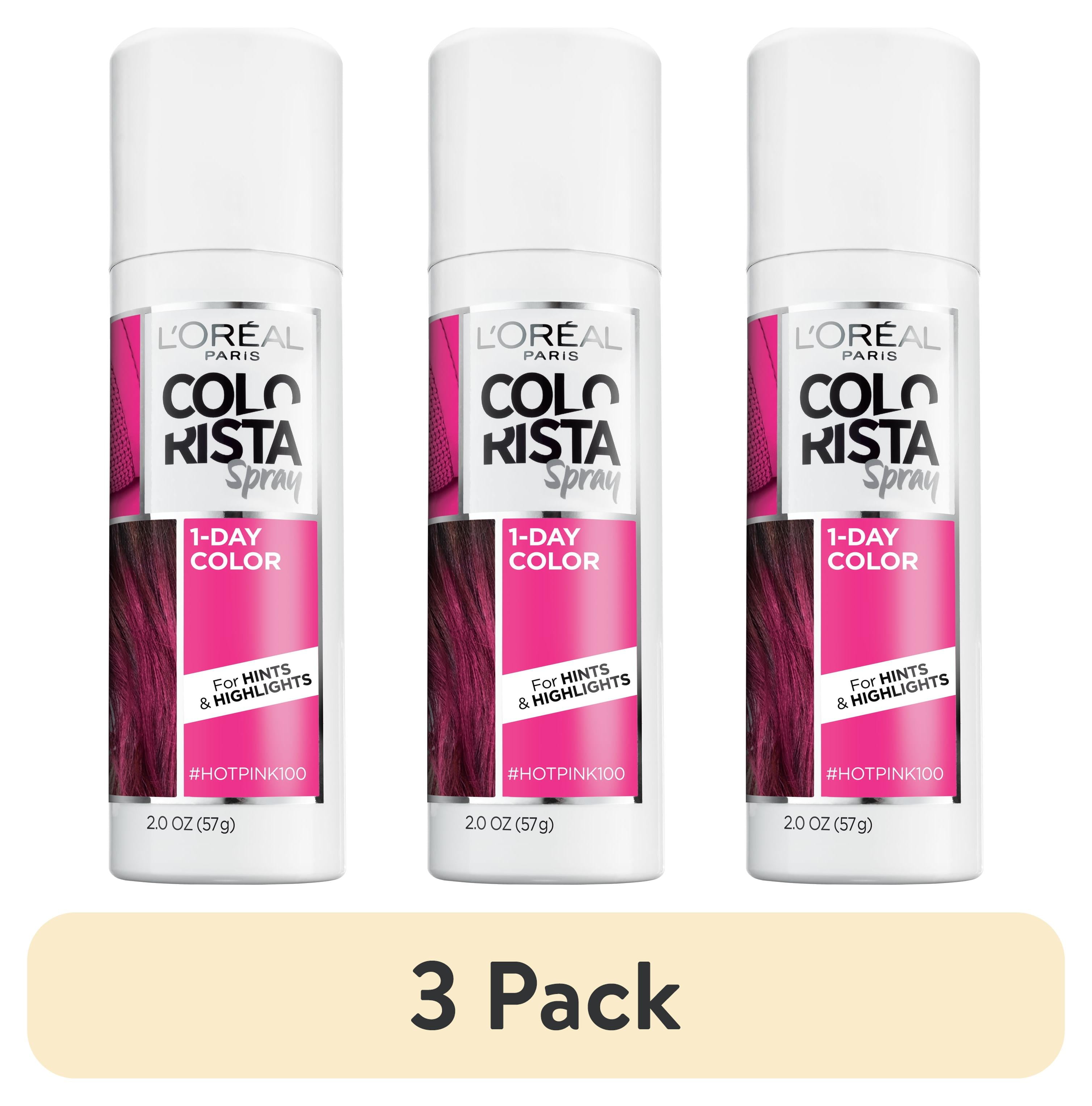 (3 pack) L'Oreal Paris Colorista 1-Day Temporary Hair Color Spray, Hot ...