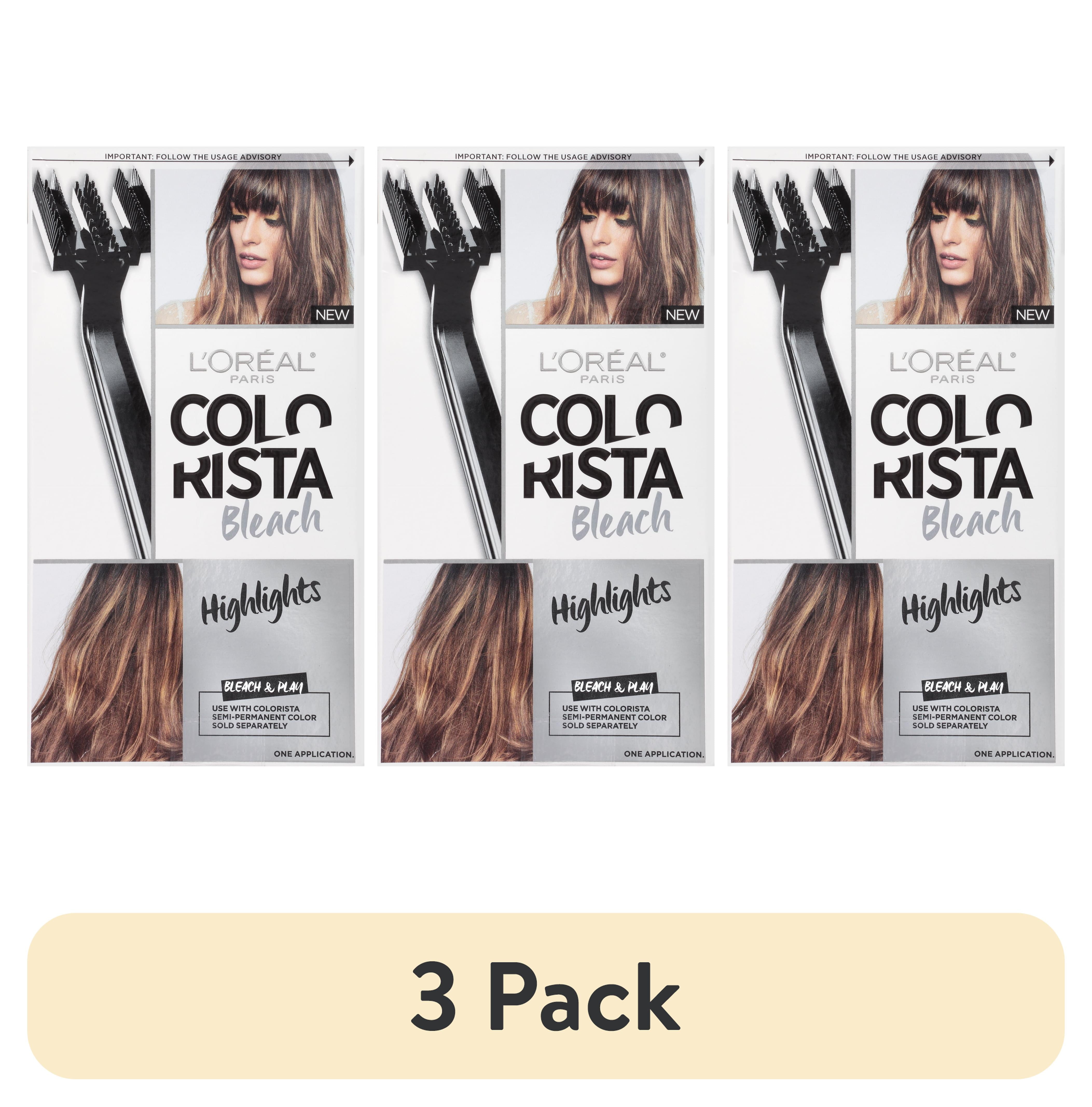 (3 pack) L'Oreal Paris Colorista Hair Bleach Highlights, Hair Color, 1 ...