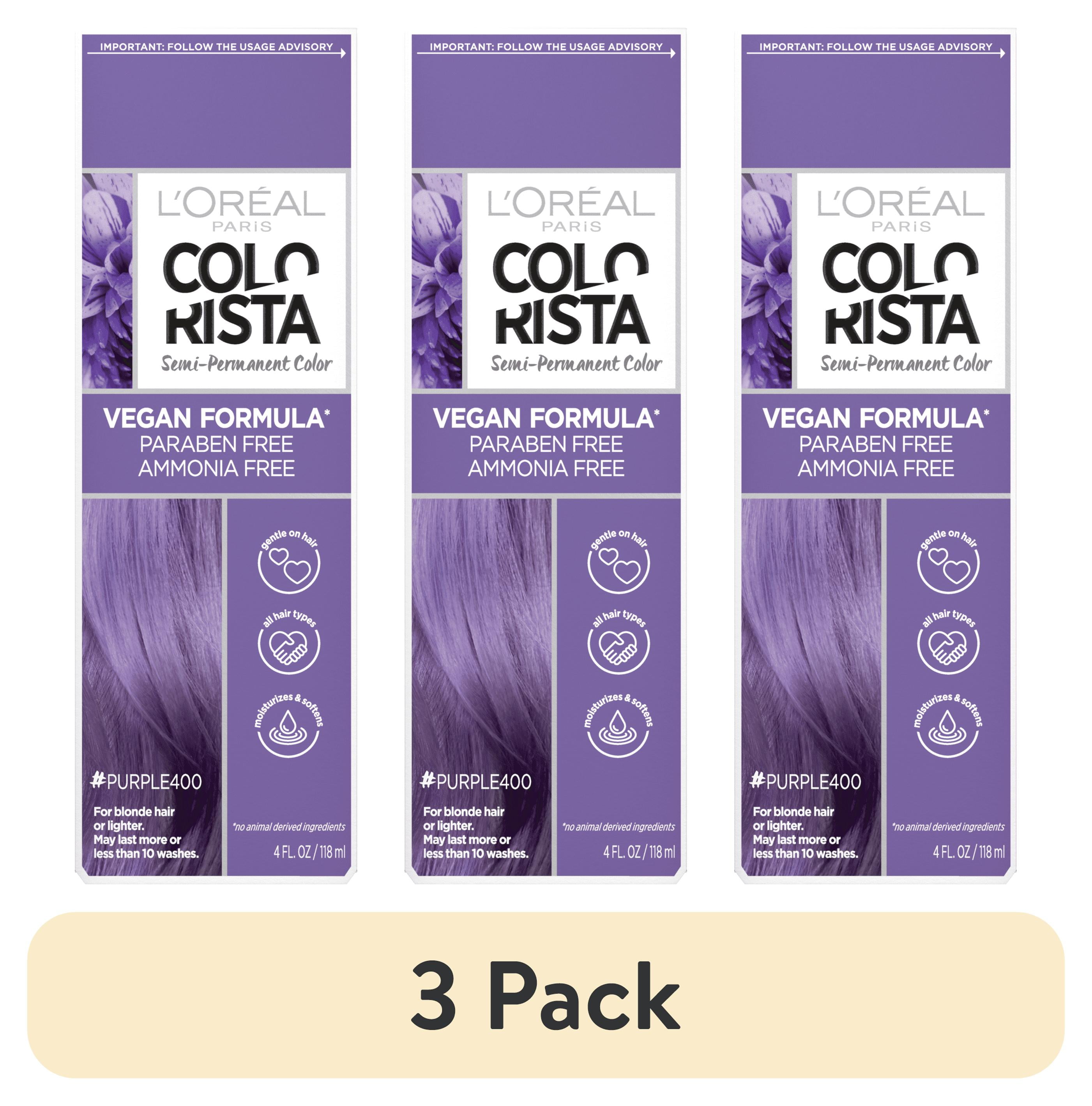 (3 pack) L'Oreal Paris Colorista Semi-Permanent Hair Color, Light ...