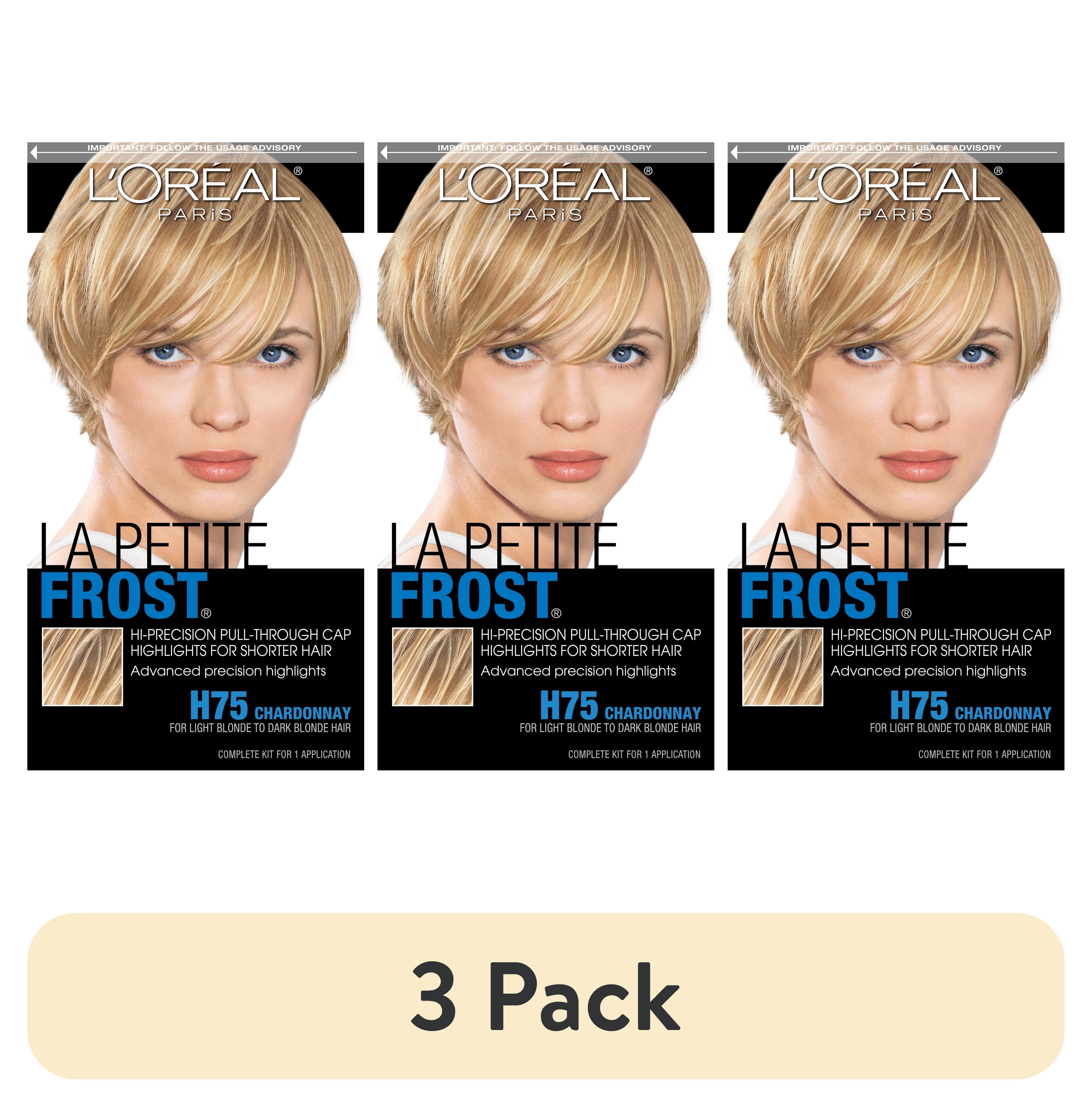 (3 pack) L'Oreal Paris La Petite Frost Hair Highlights, H75 Chardonnay ...