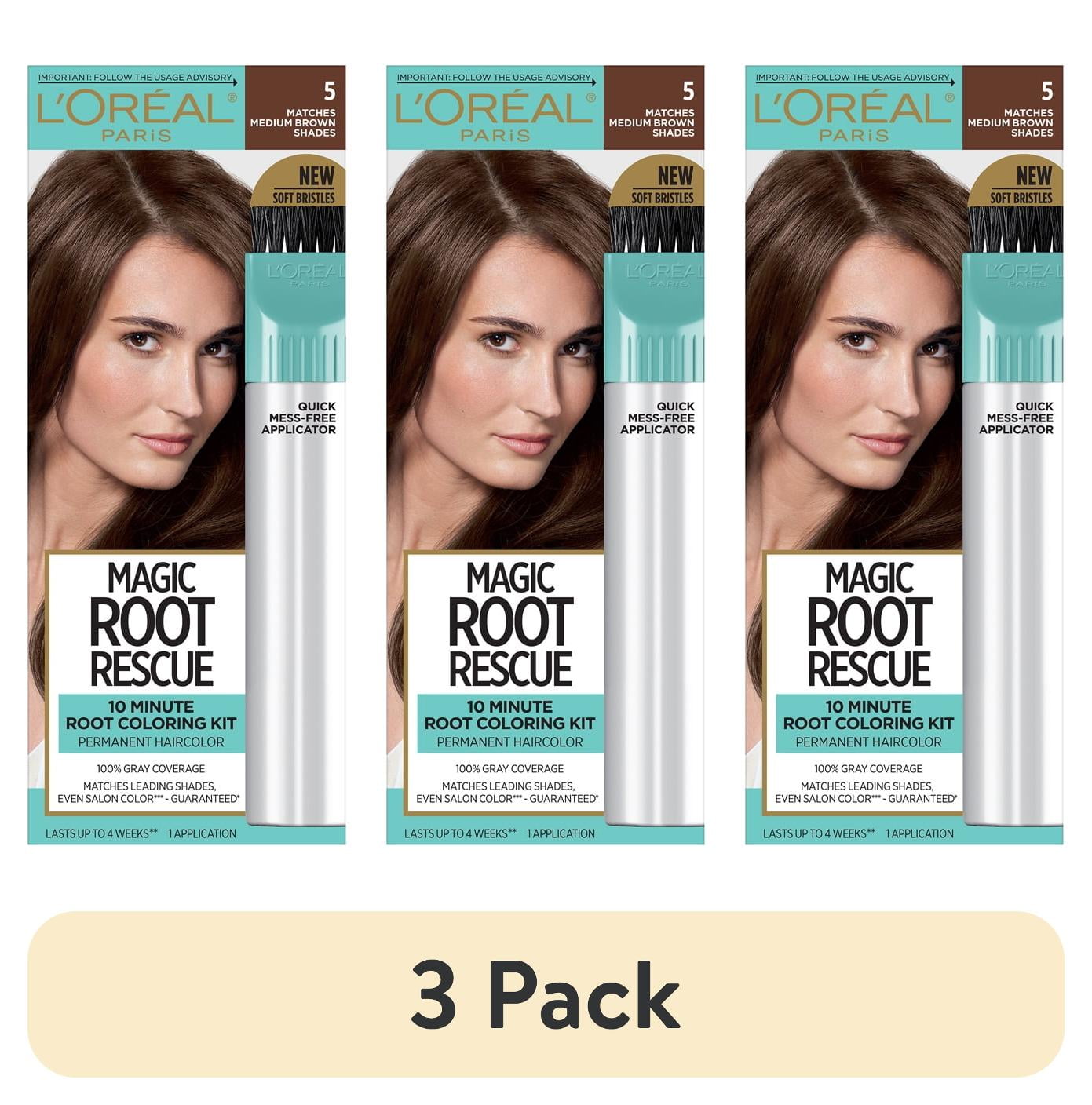 (3 pack) L'Oreal Paris Magic Root Rescue 10 Minute Root Hair Coloring ...