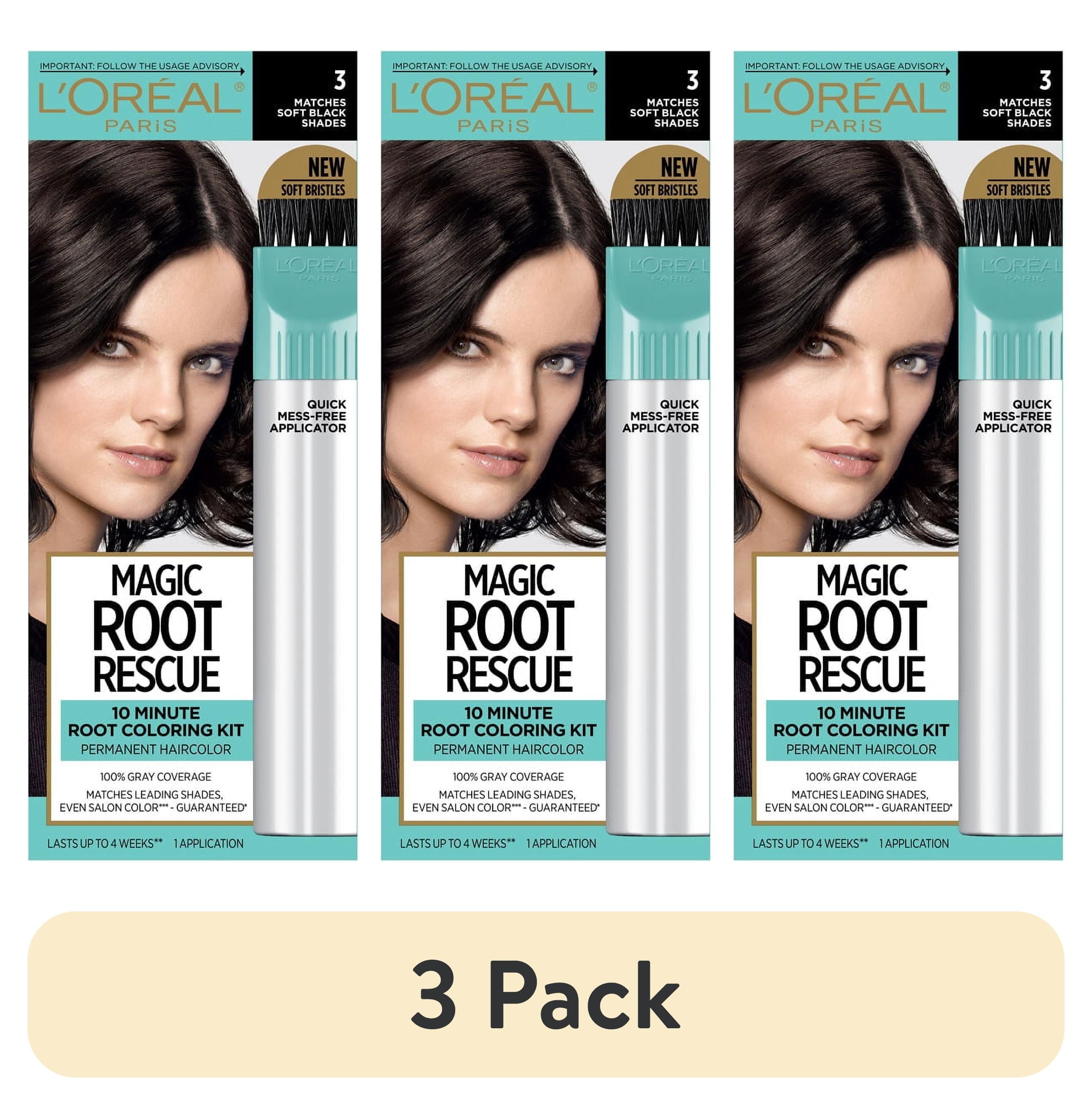 (3 pack) L'Oreal Paris Magic Root Rescue Permanent Hair Coloring, 3 ...