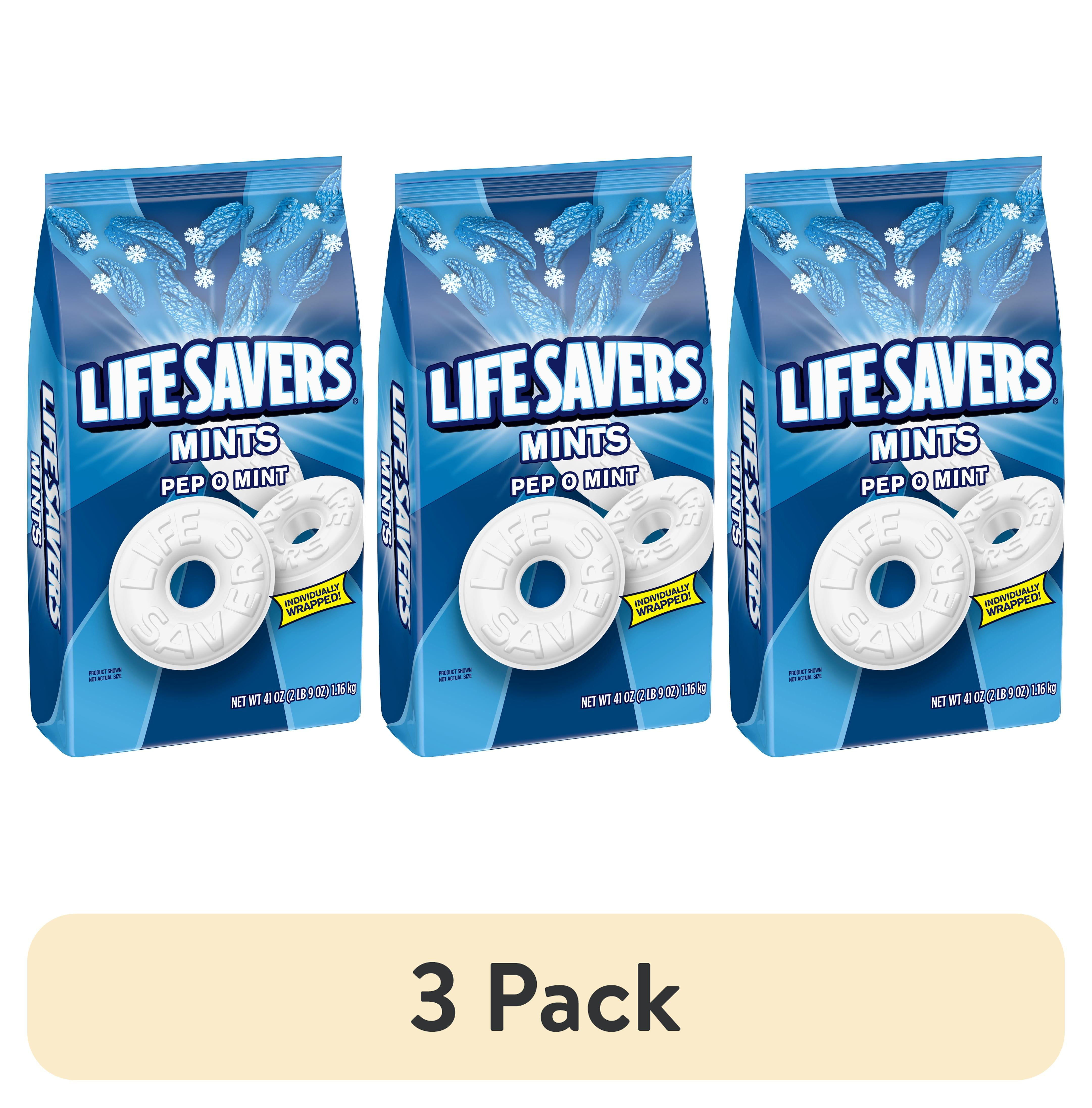 (3 pack) LIFE SAVERS Mints Pep-O-Mint Hard Candy, 41 Ounce Party Size ...