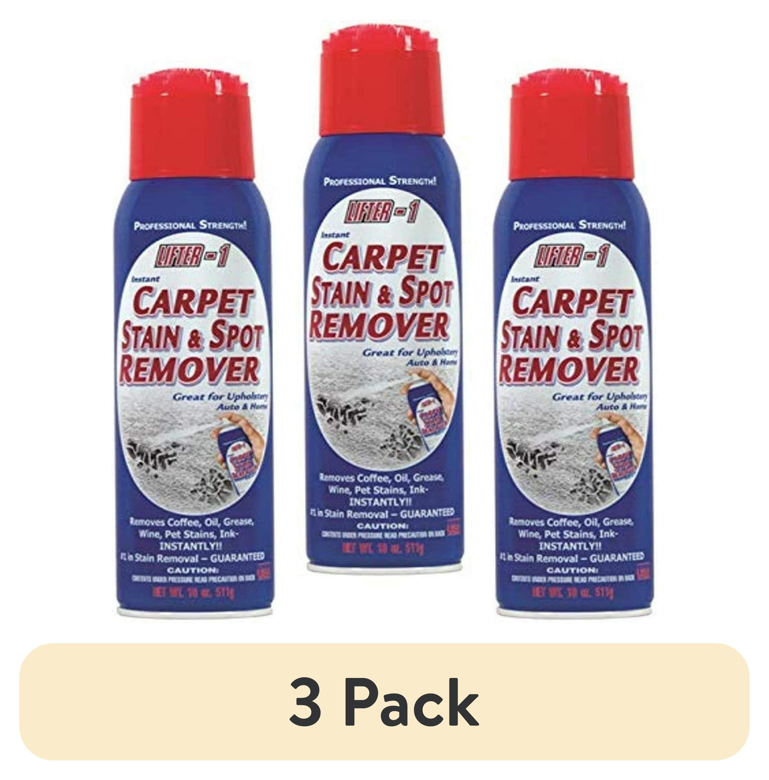 (3 pack) LIFTER-1 Carpet Stain & Spot Remover 3 -Pack for Tough Stains ...