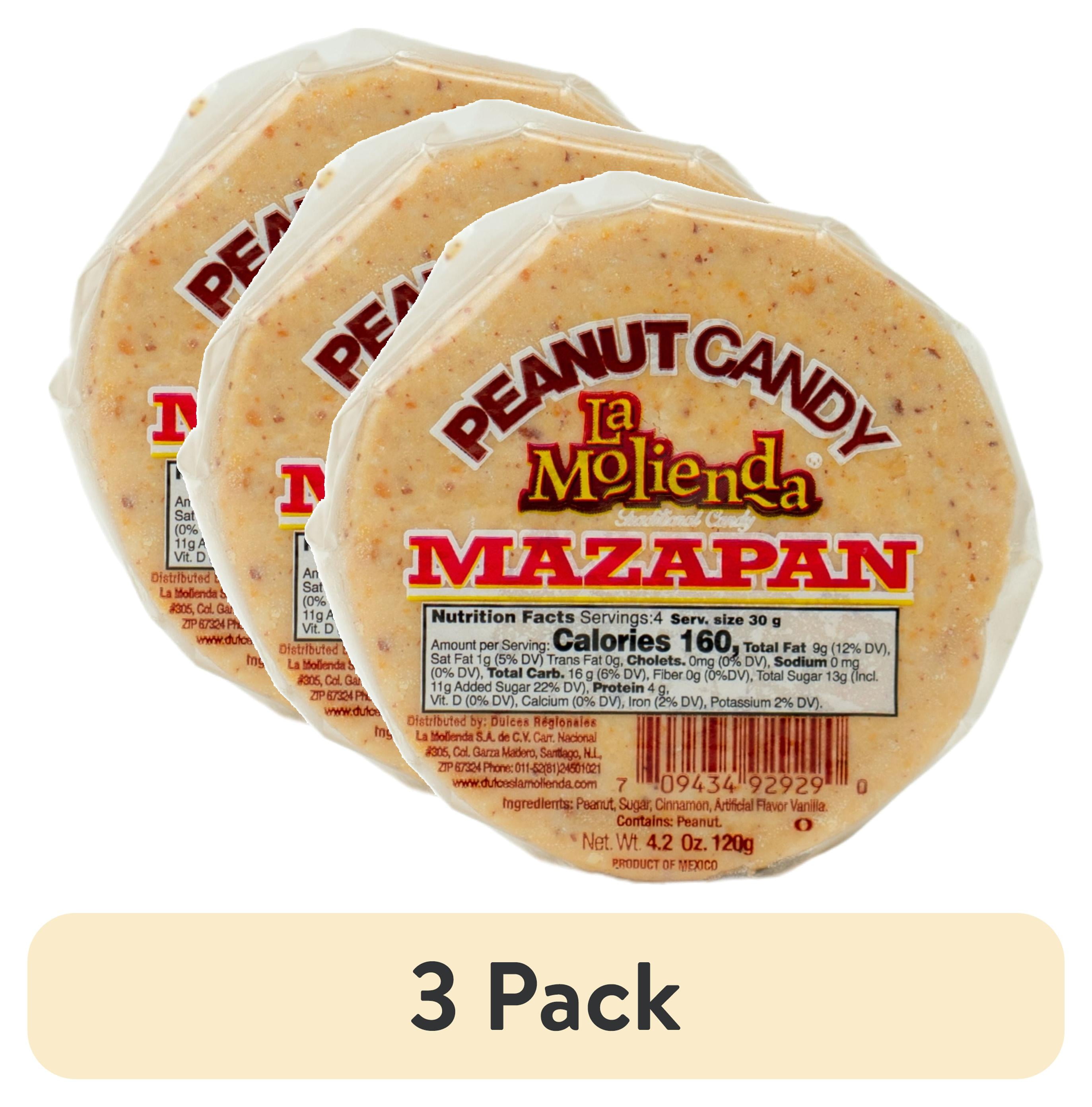 (3 pack) La Molienda Mazapan Peanut Candy, Mexican Traditional Ground ...