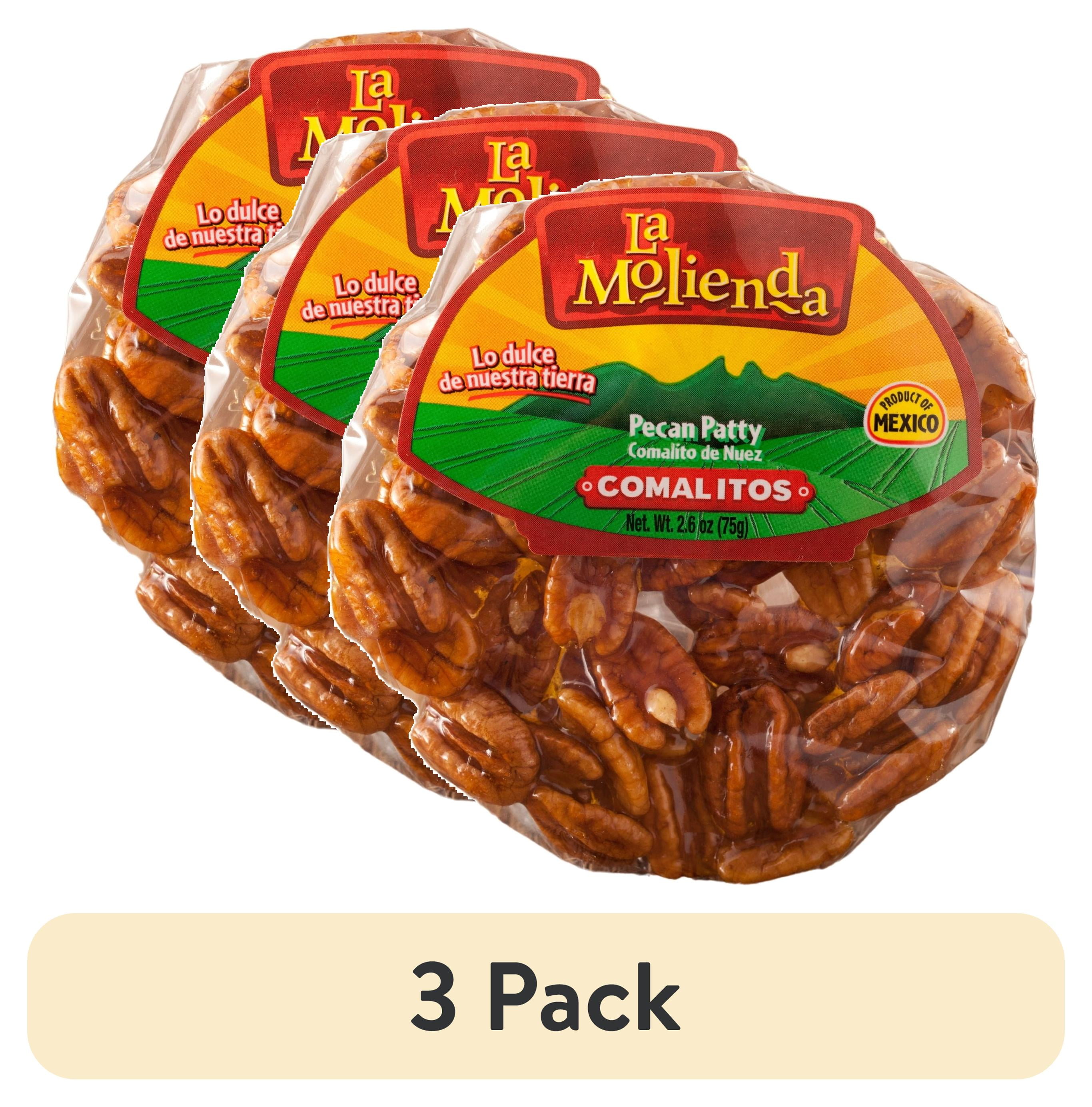 (3 pack) La Molienda Pecan Comalito Patty, Mexican Traditional Candy, 2 ...