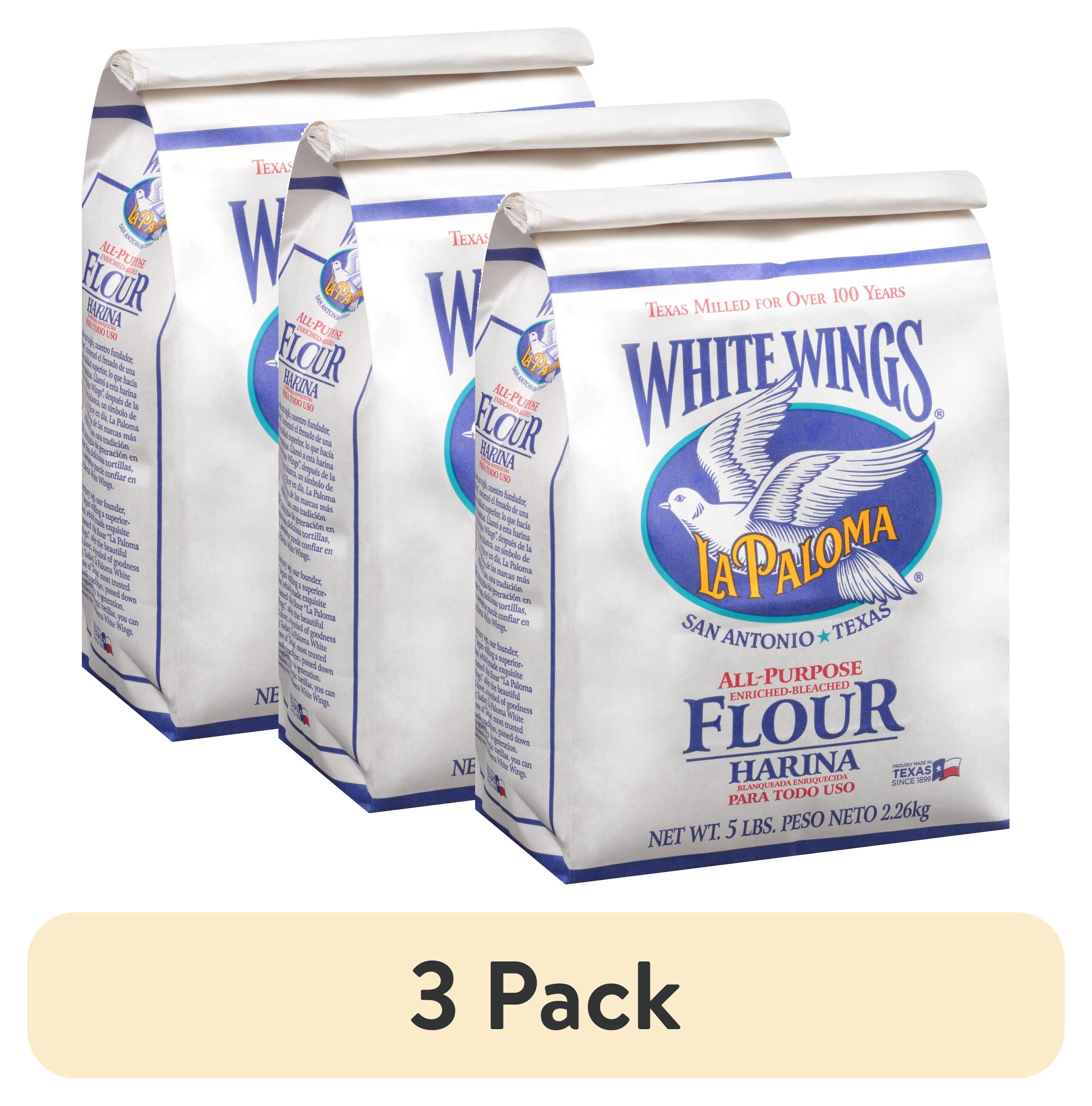(3 pack) La Paloma White Wings All-Purpose Enriched-Bleached Flour, 5 ...