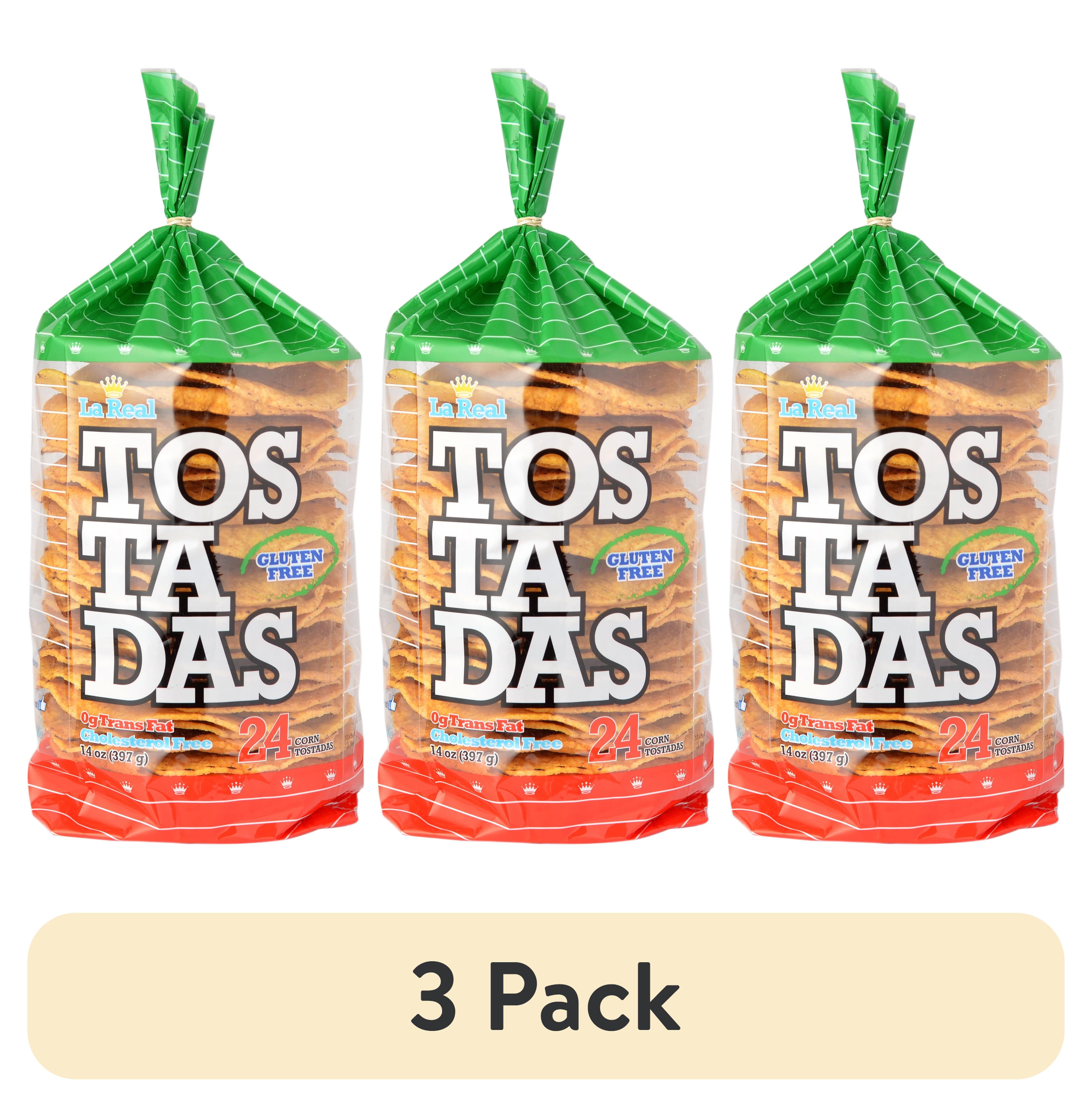 (3 pack) La Real, Corn Tostadas, 14oz - Walmart.com