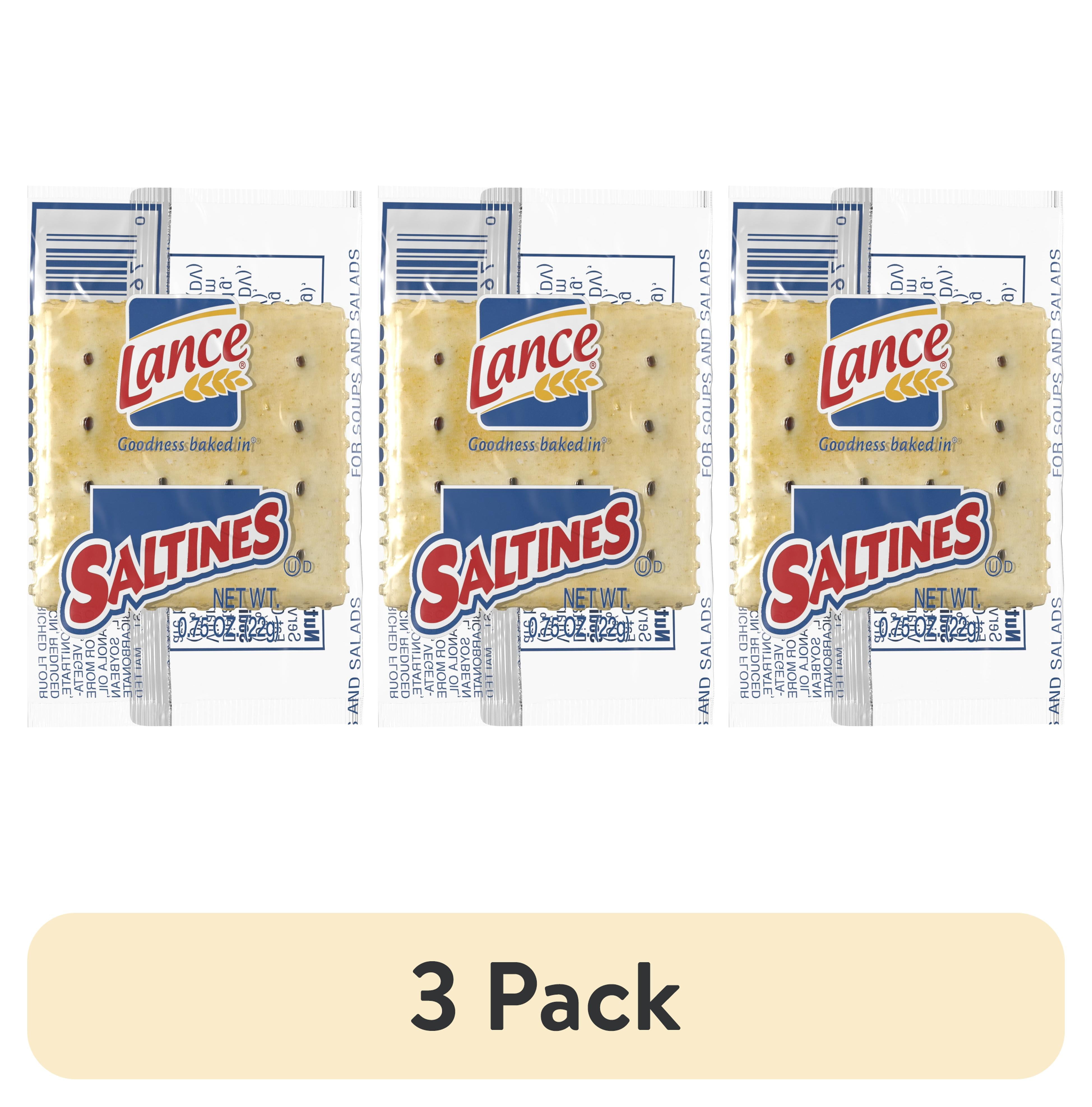 (3 pack) Lance Saltines Crackers, Single Serve Packs, 500 Ct - Walmart.com