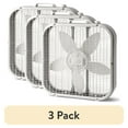 (3 pack) Lasko 20" Classic Box Fan with Weather-Resistant Motor, 3 Speeds, 22.5" H, White ...