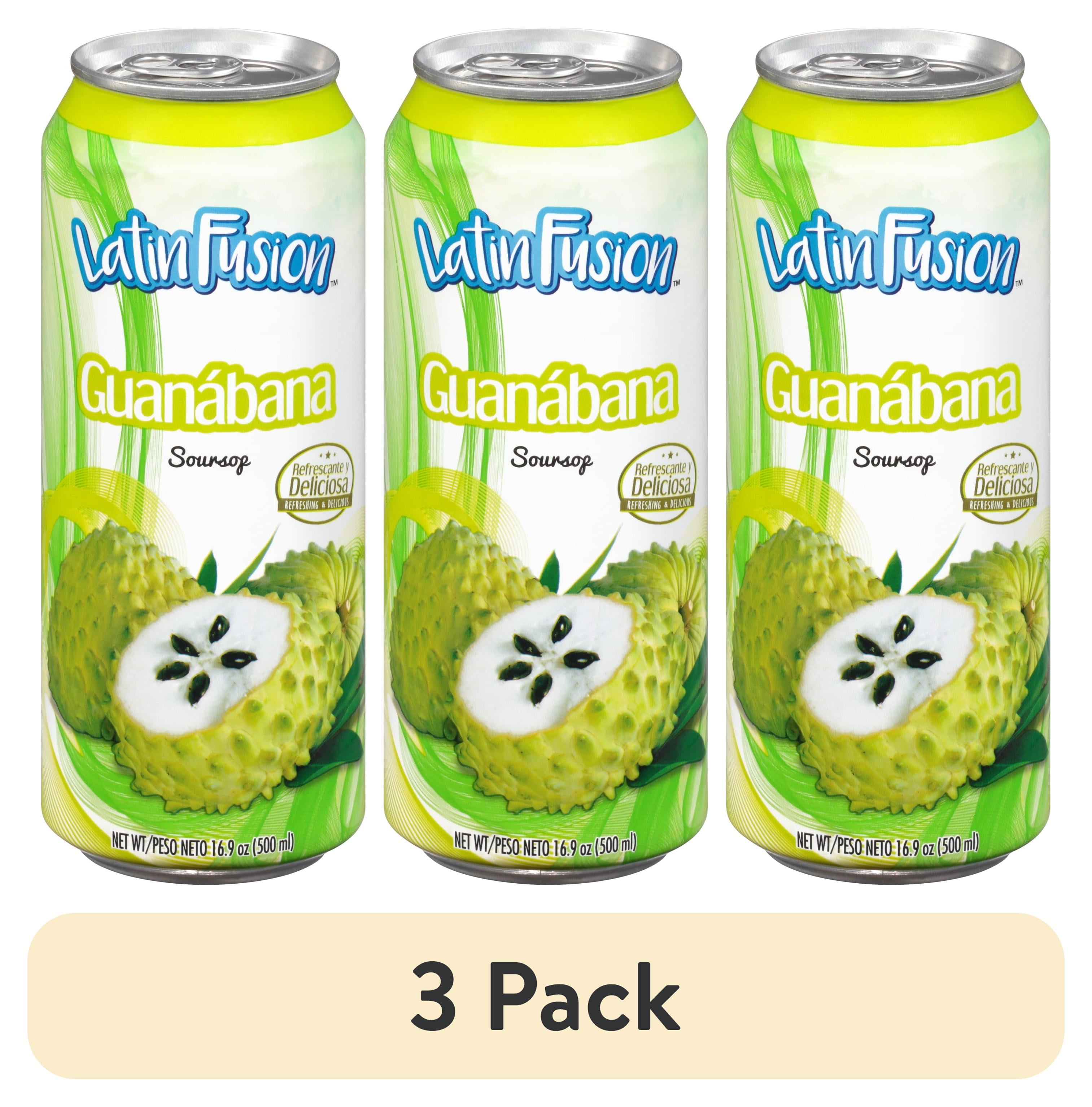 (3 pack) Latin Fusion Soursop Juice, Agua de Guanabana, 16.9 fl.oz ...