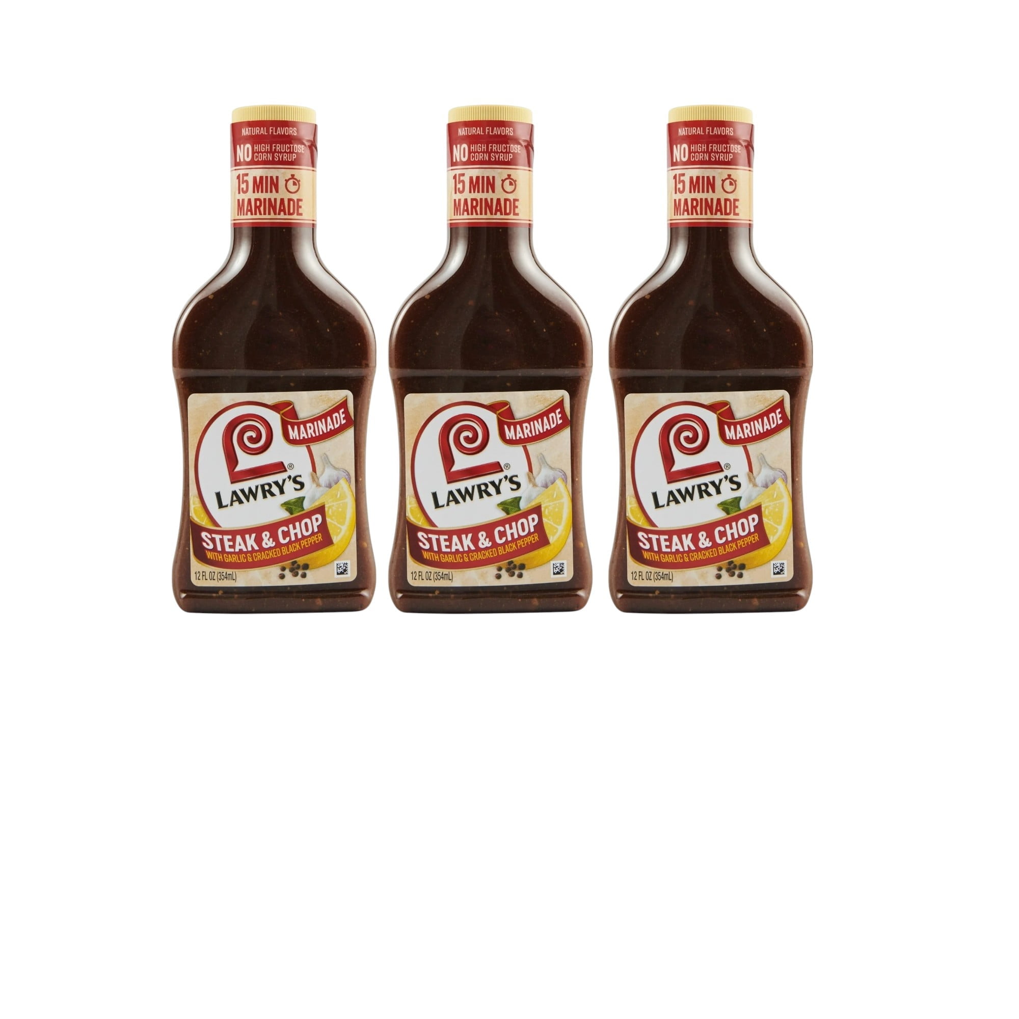 (3 pack) Lawry's Steak & Chop Marinade, 12 fl oz Bottle - Walmart.com