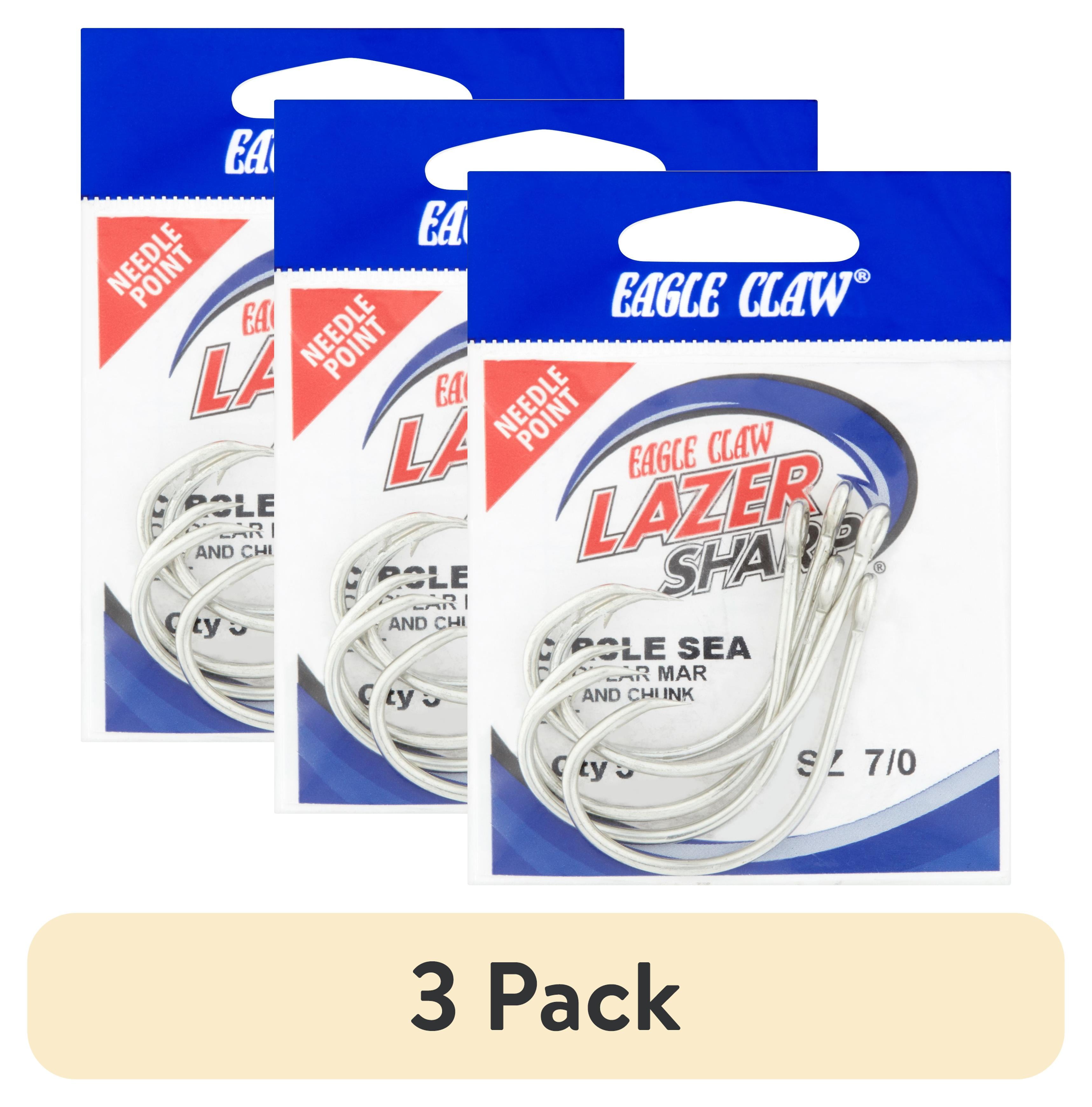 (3 pack) Lazer Sharp L197GH-7/0 Circle Sea Fish Hook, Sea Guard, Size 7 ...