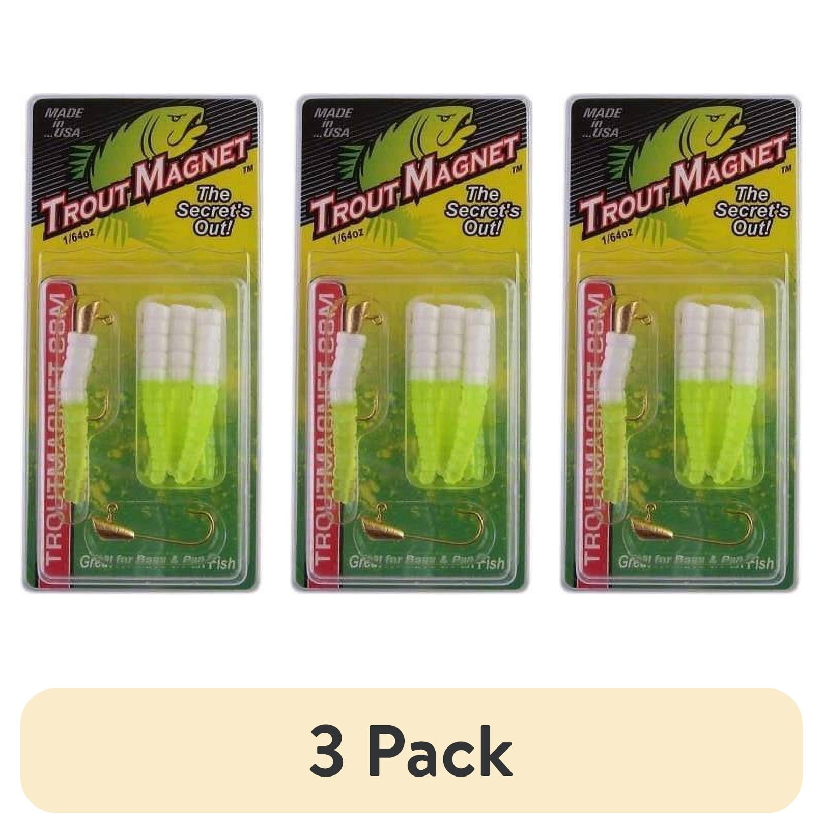 (3 pack) Leland Lures Trout Magnet 1/64 oz Softbait 9 Count White ...
