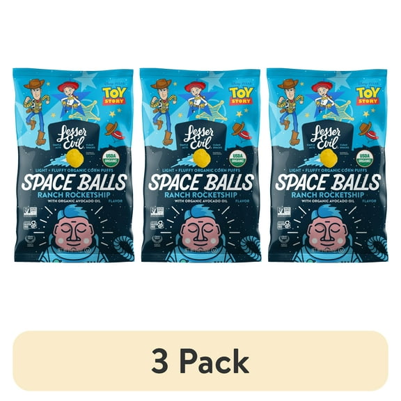 LesserEvil Space Balls, Interstellar Cheddar Snack, 5 oz - Walmart.com