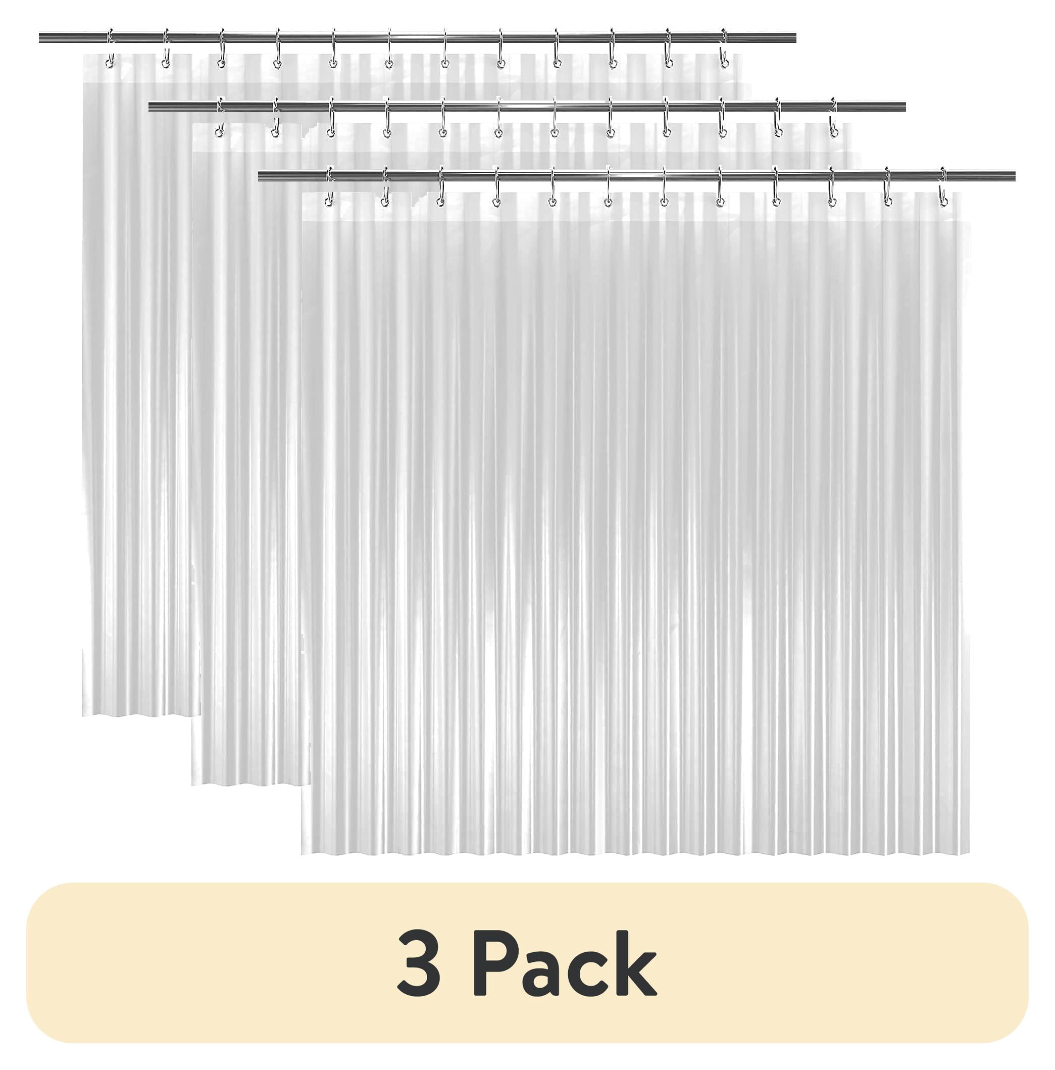 (3 pack) Liba PEVA 8G Heavy Weight Bathroom Curtain Shower Liners, Non ...