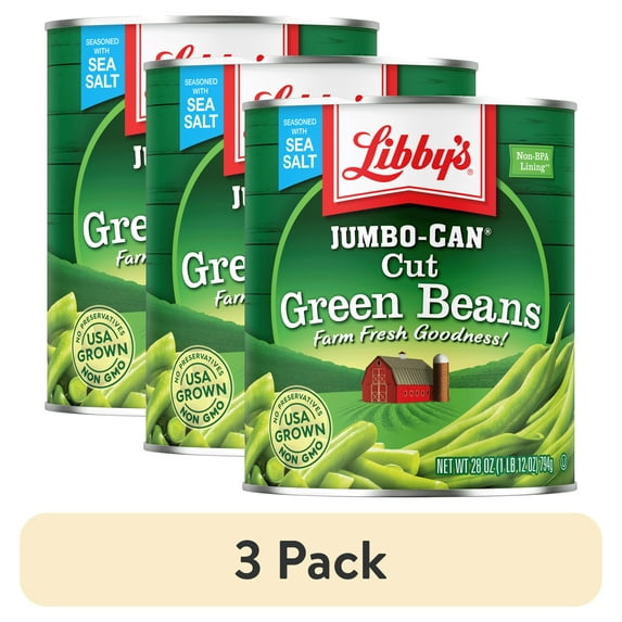 (3 pack) Libby's Canned French Style Green Beans, 28 oz - Walmart.com