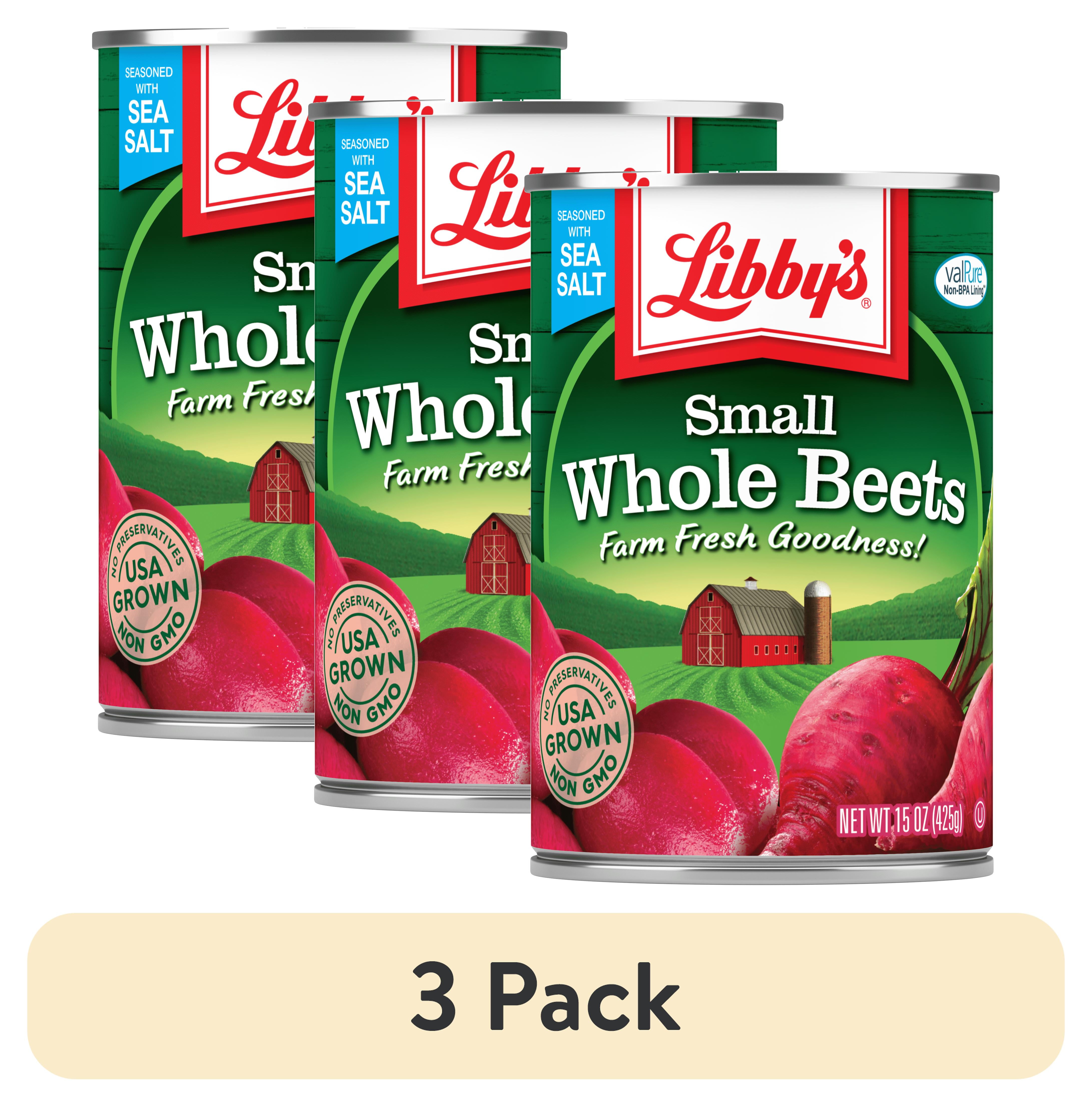 (3 pack) Libby's Canned Whole Beets, 15 oz, Can - Walmart.com