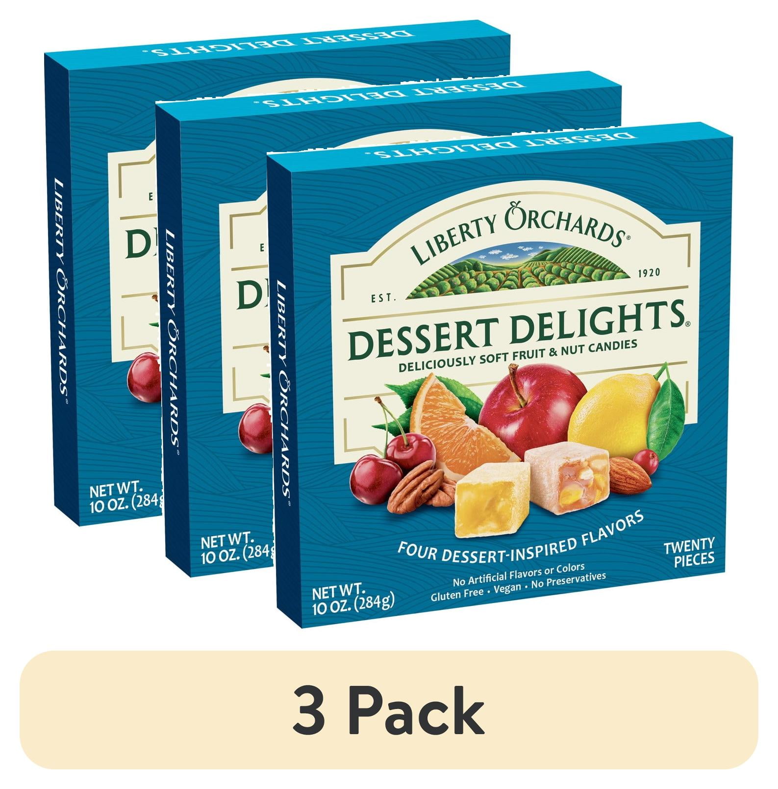 (3 pack) Liberty Orchards 10oz Dessert Delights Holiday Gift Box, 20 ...