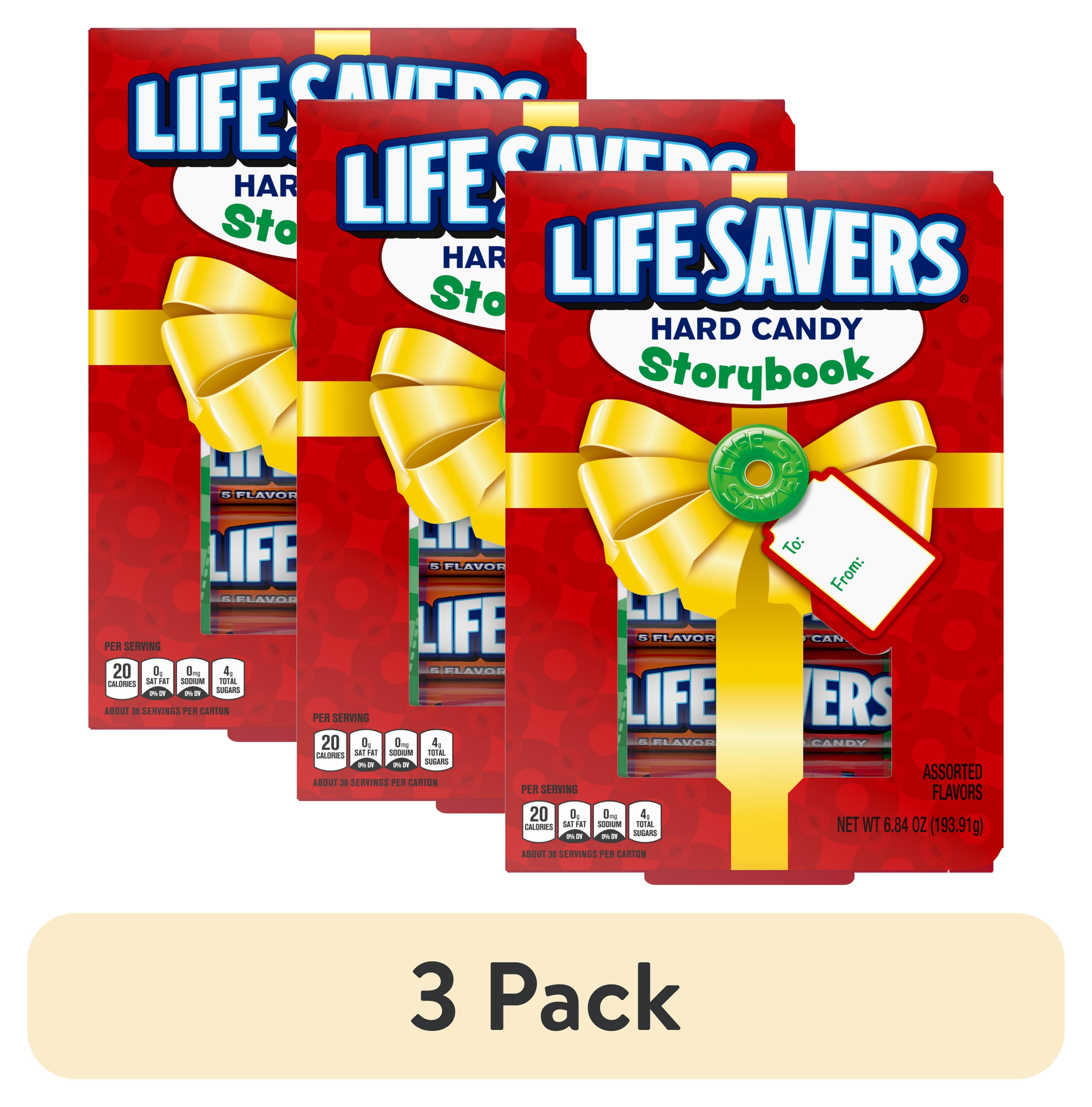 (3 pack) Life Savers 5 Flavors Christmas Hard Candy Storybook Gift Box ...