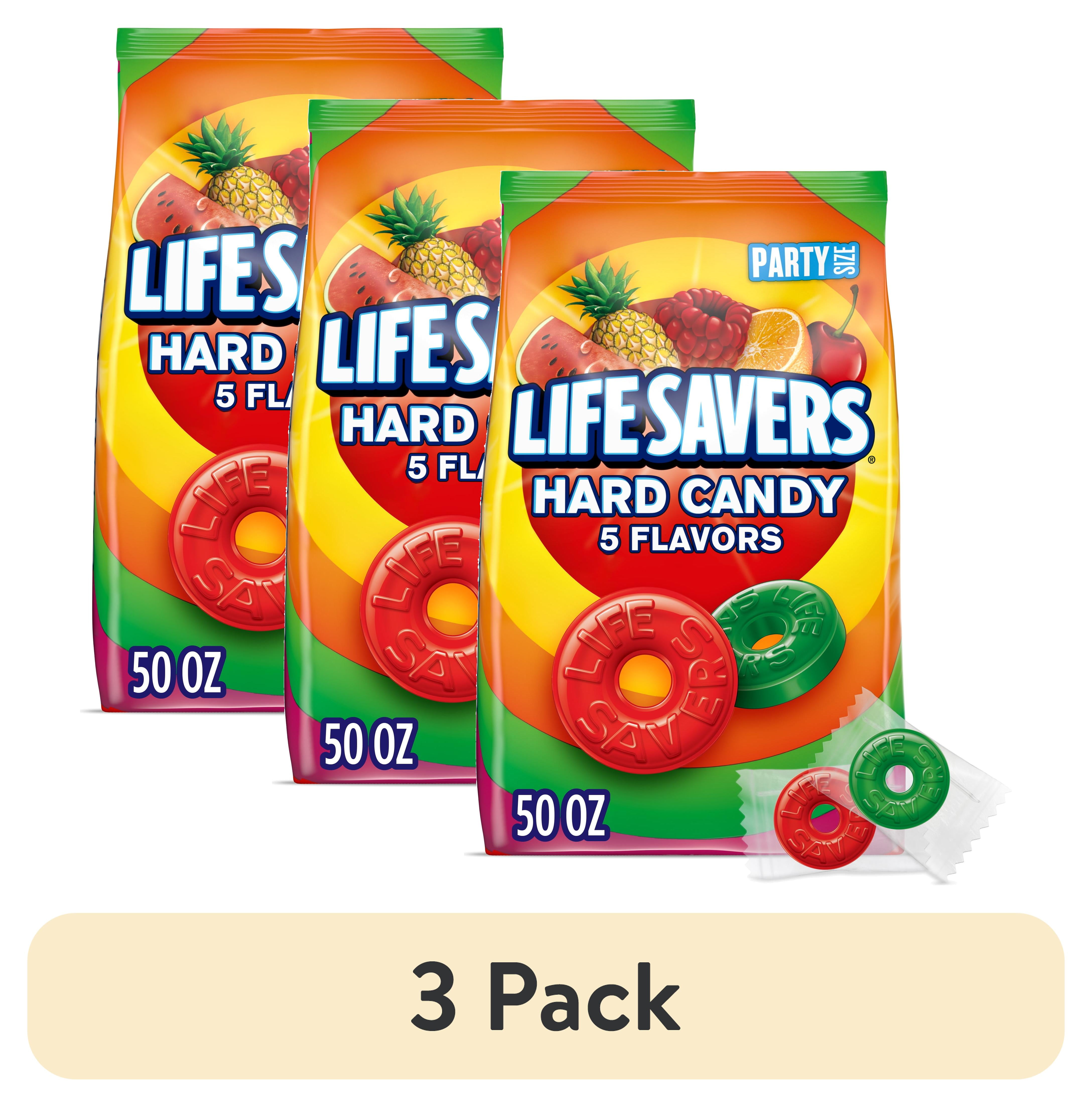 (3 pack) LIFE SAVERS Hard Candy, 5 Flavors Individually Wrapped Fruit ...