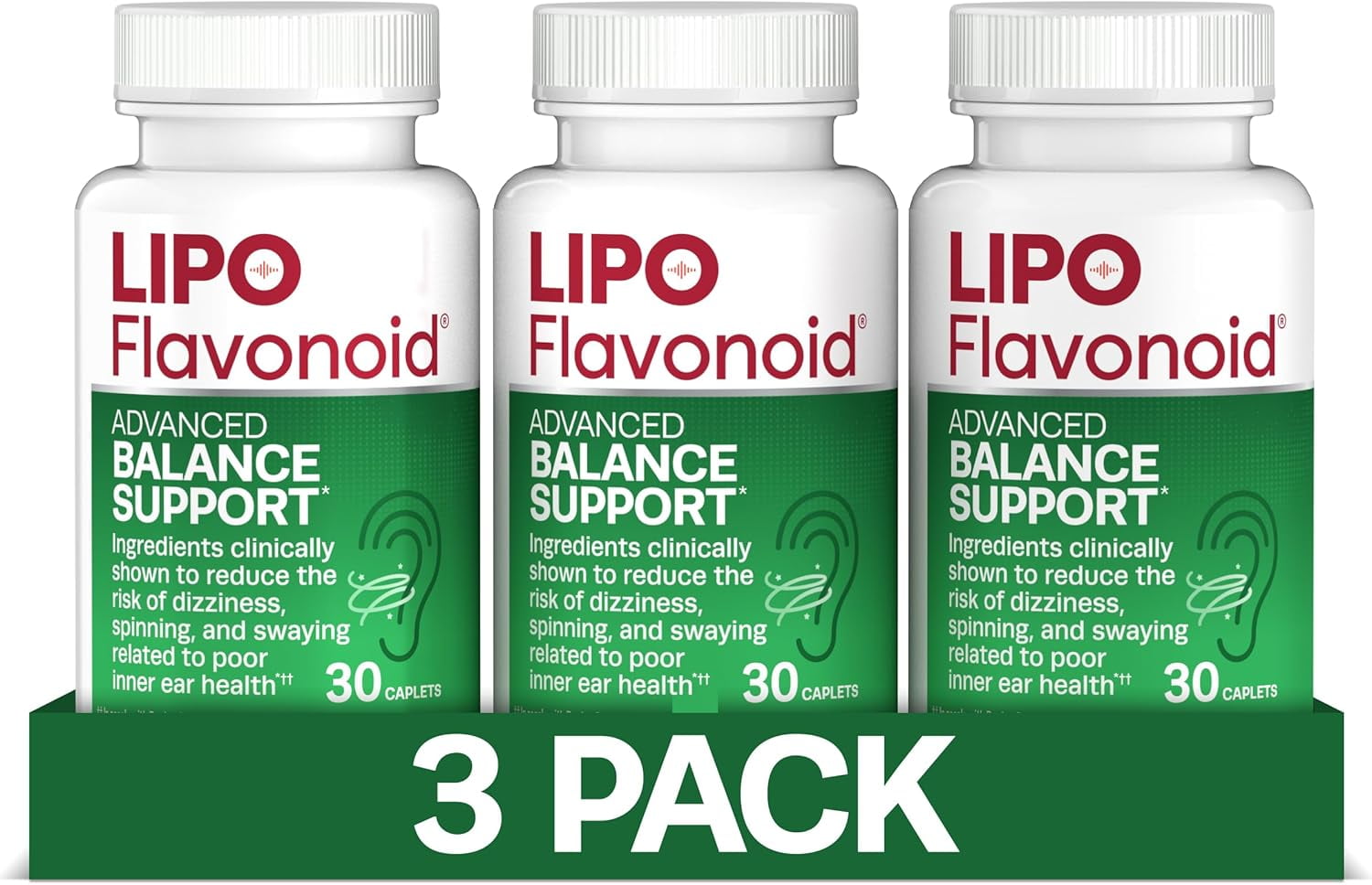 (3 pack) Lipo-Flavonoid Advanced Balance Support with Vitamin D3 for ...