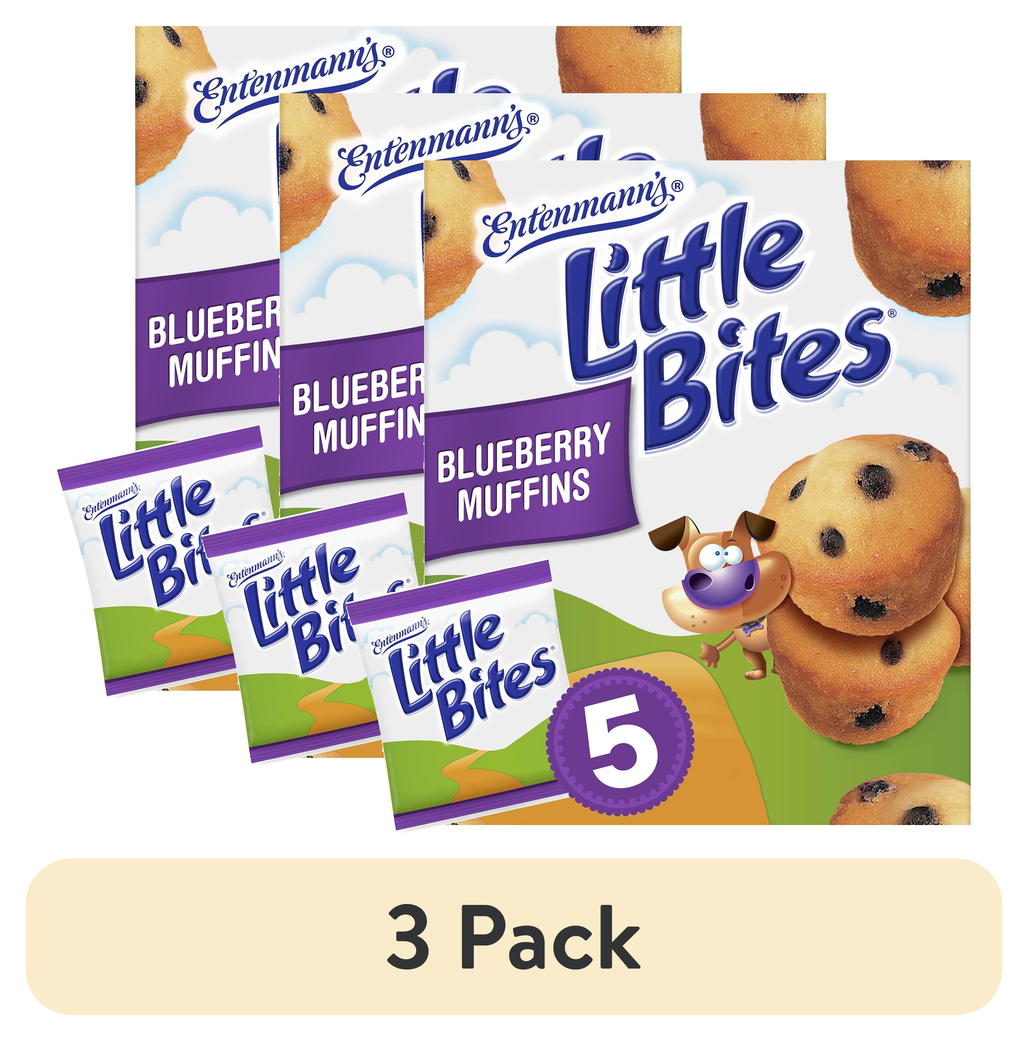 (3 pack) Little Bites Blueberry Muffins, 5 packs, Mini Muffins, 8.25 oz ...