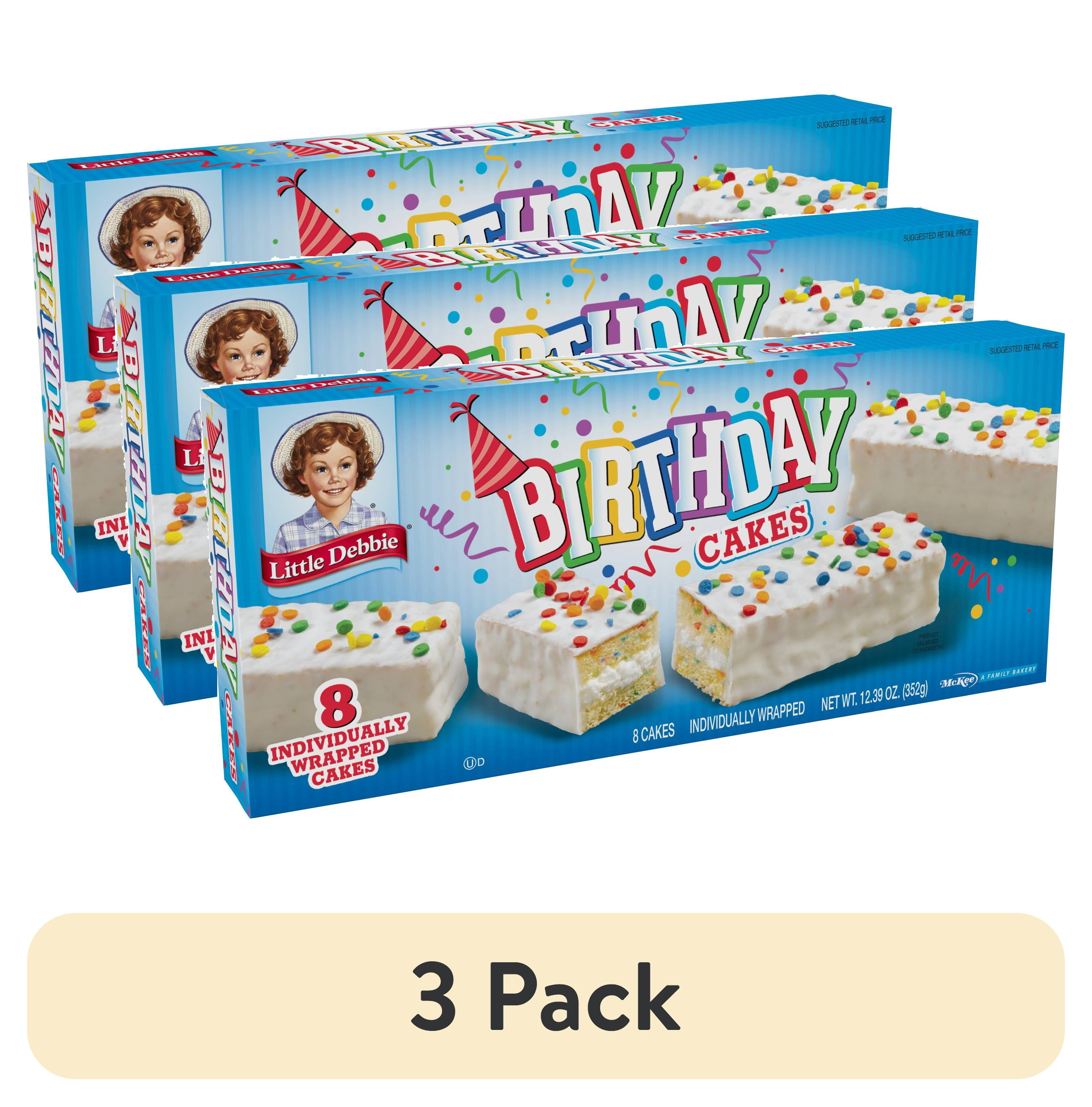 (3 pack) Little Debbie Birthday Cakes, 12.39 oz (8 count) - Walmart.com