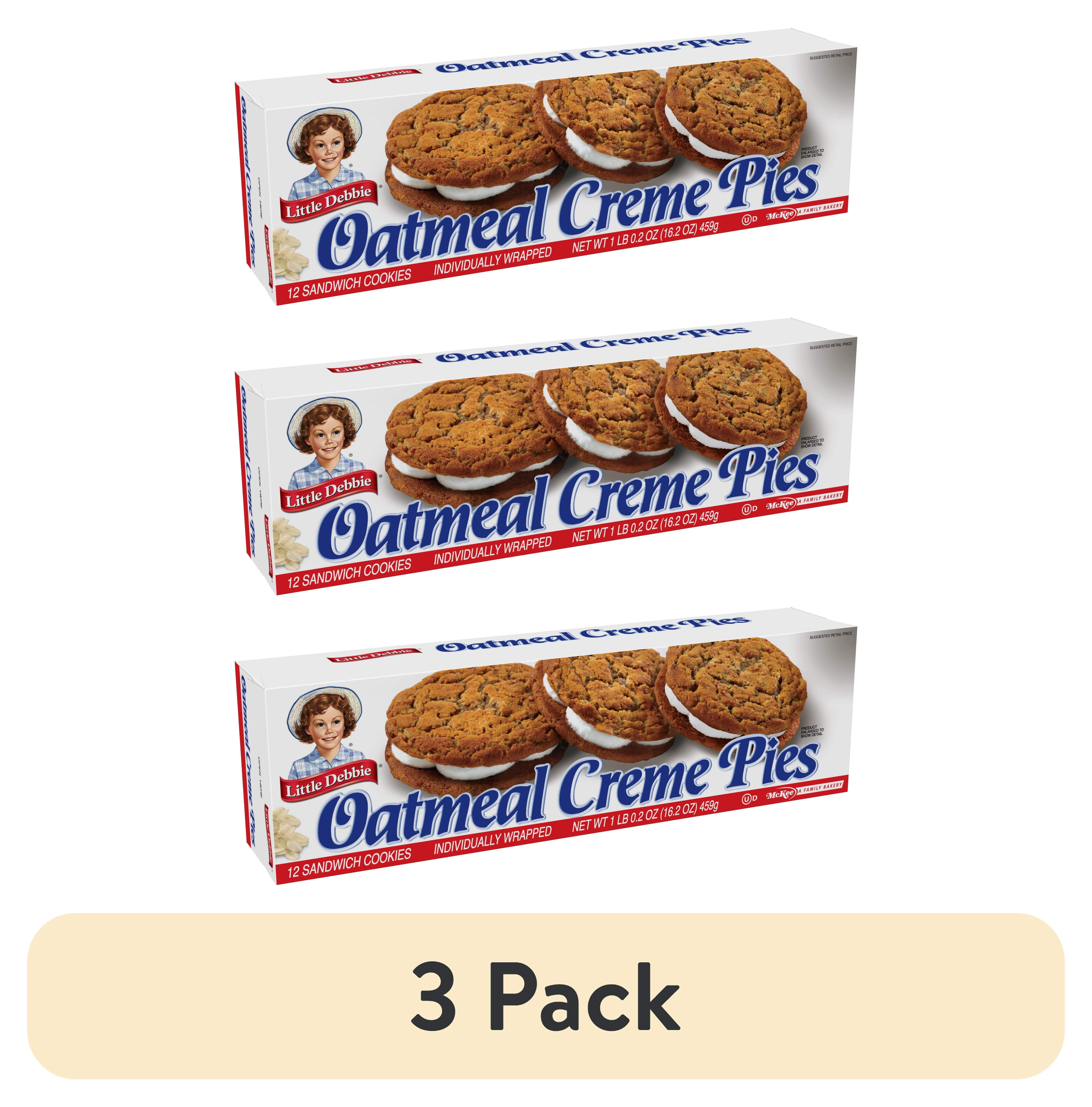 (3 pack) Little Debbie Family Pack Oatmeal Creme Pies - Walmart.com