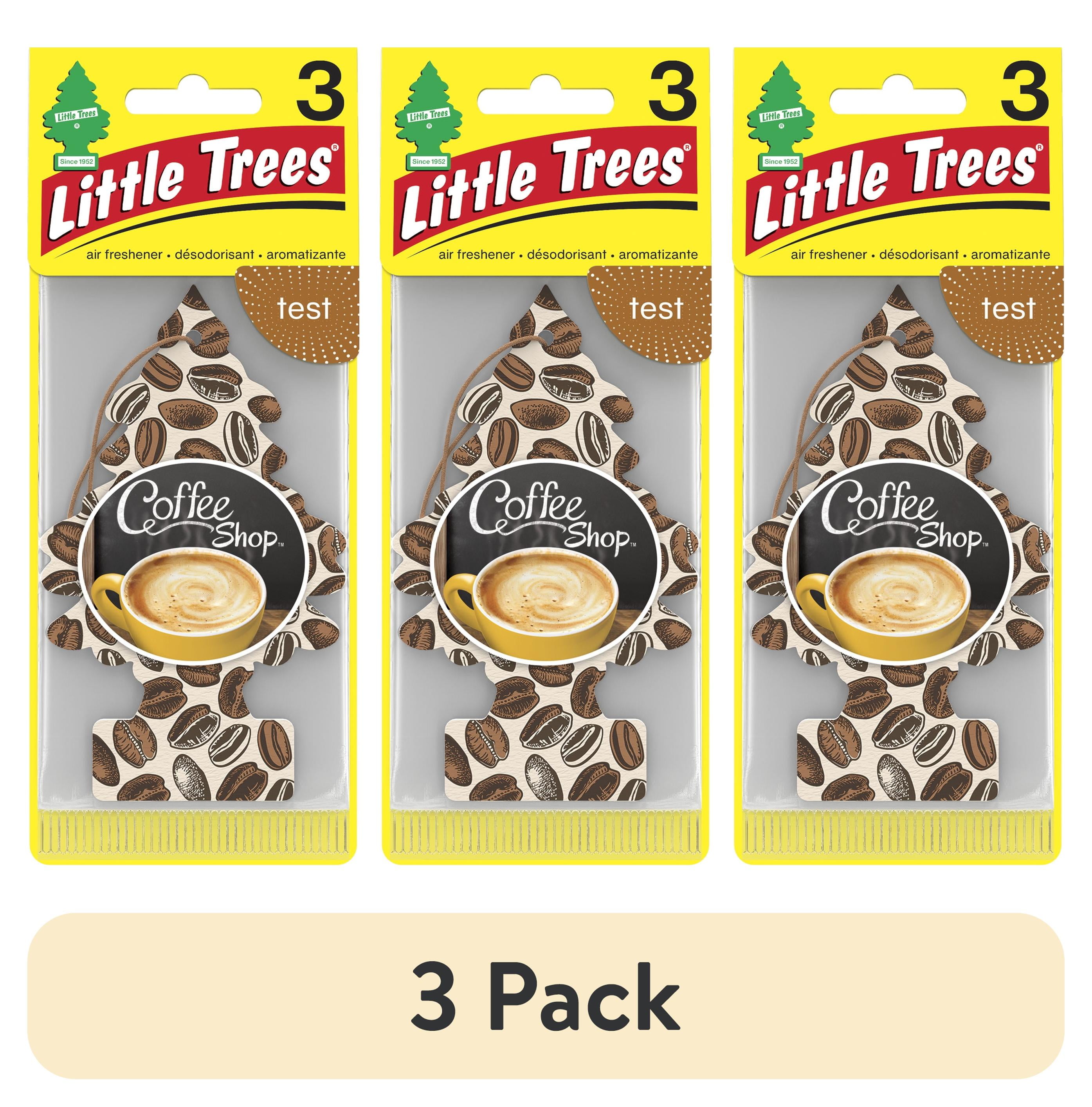 (3 pack) Little Trees Air Freshener Coffee Shop Fragrance 3-Pack ...