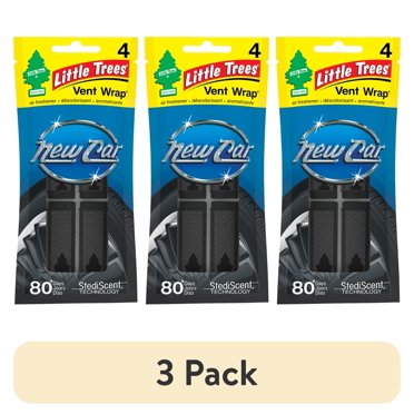 Little Trees Vent Wrap Air Freshener, Black Ice, 4 Packs of 4 - Walmart.com