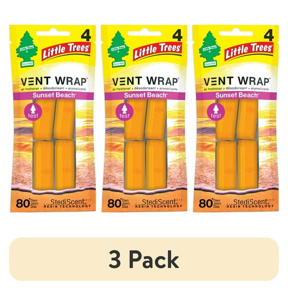 Little Trees Vent Wrap Air Freshener, Black Ice, 4 Packs of 4 - Walmart.com