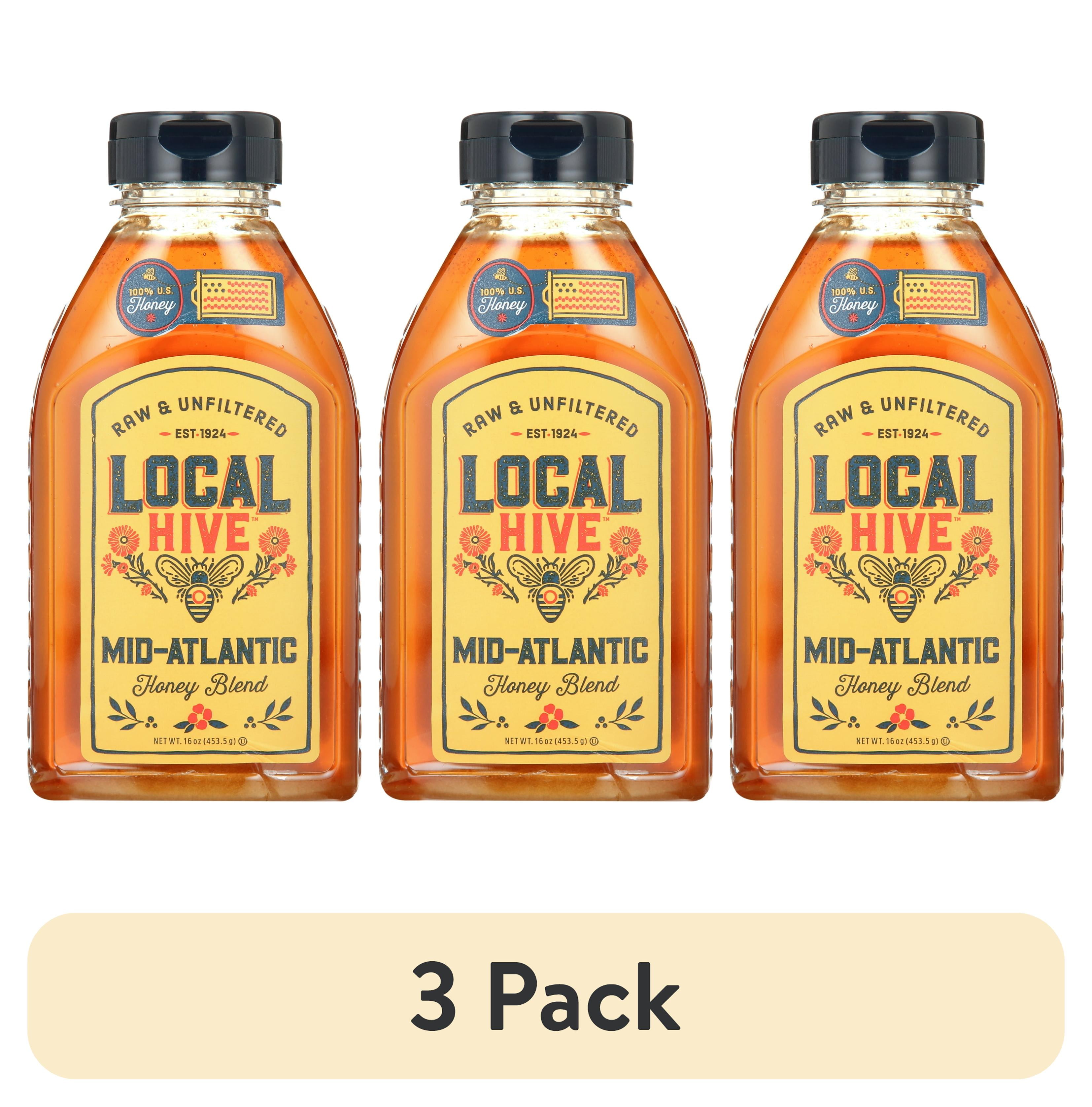 (3 pack) Local Hive, Raw & Unfiltered, 100% U.S. Mid-Atlantic Honey ...