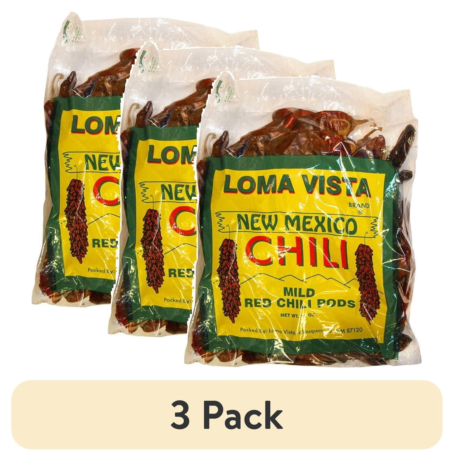 (3 pack) Loma Vista Mild Red Chili Pods, 14 oz - Walmart.com