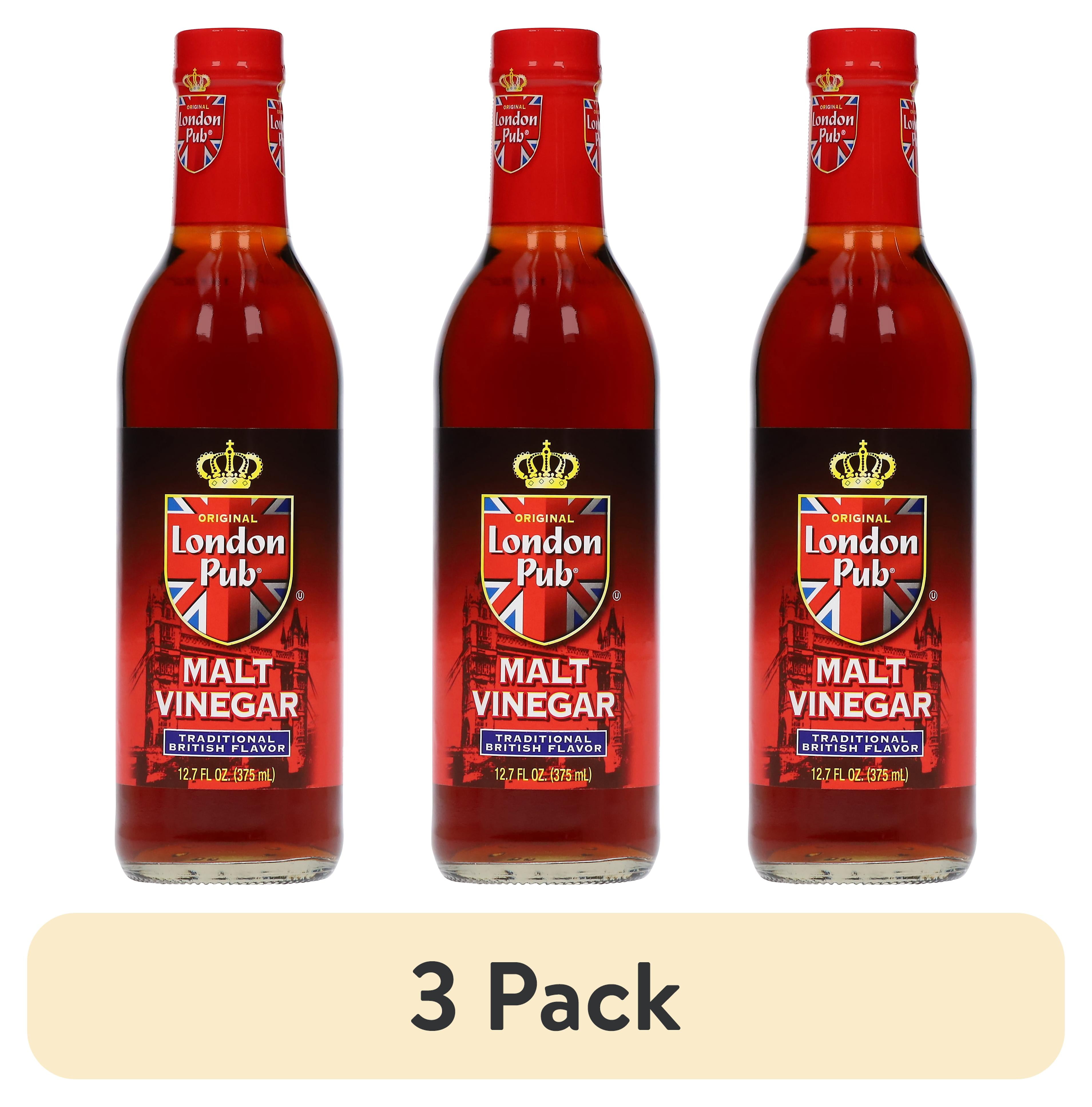 (3 pack) London Pub Traditional British Flavor Malt Vinegar 12.7 fl oz ...